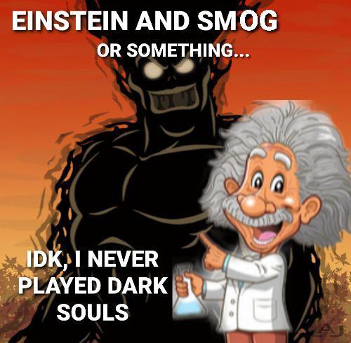 Einstein and Smog | Scrolller