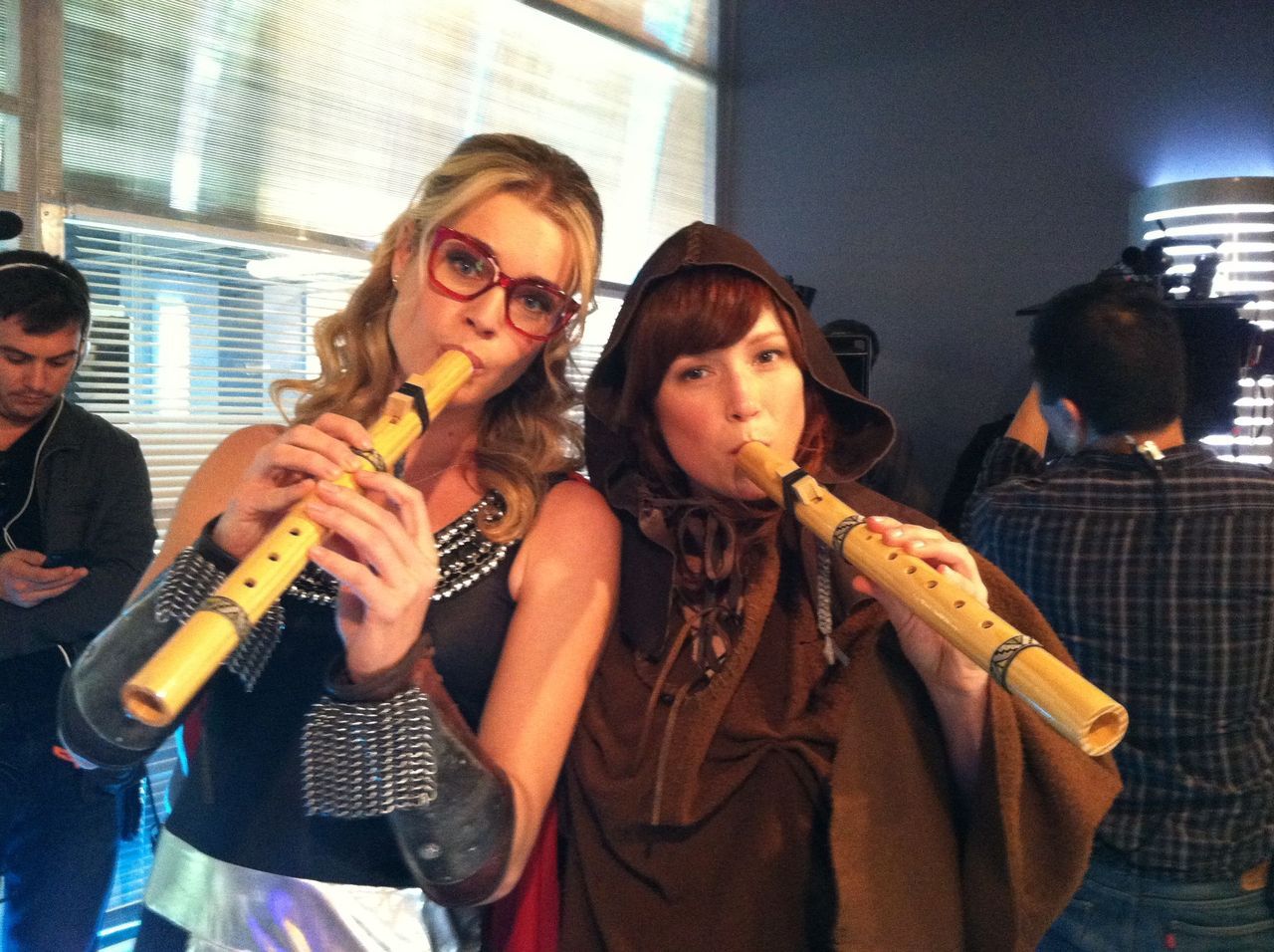 Ellie and Rebecca Romijn get Medieval | Scrolller