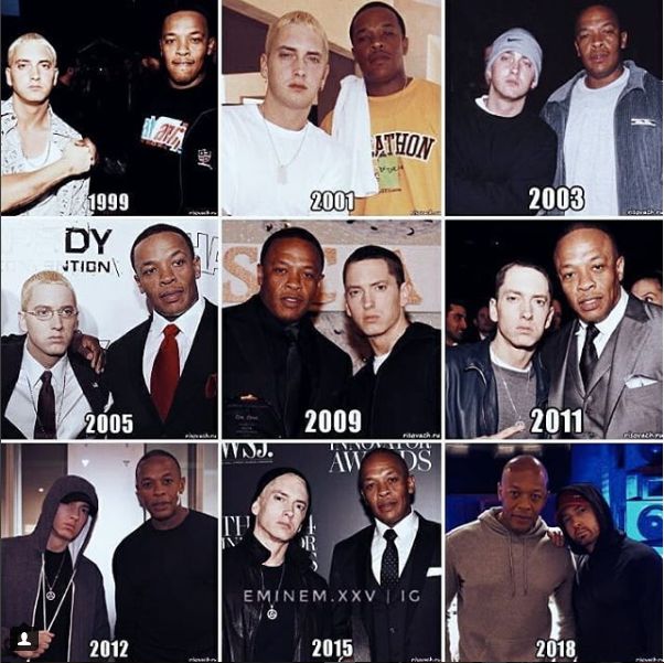 Eminem and Dr. Dre over the years | Scrolller