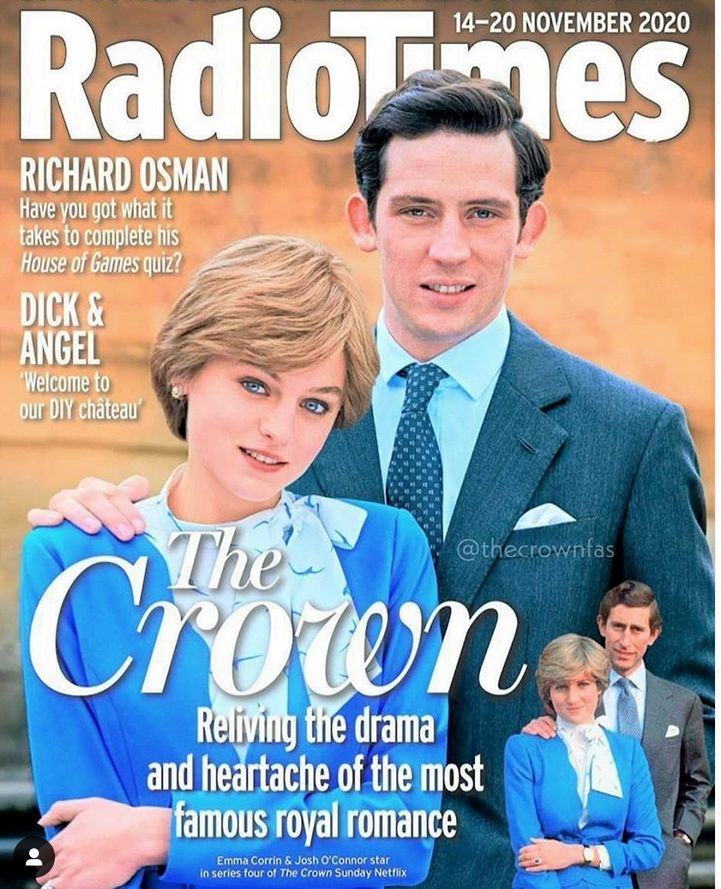 Emma Corrin and Josh O'Connor on the cover of Radio Times | Scrolller