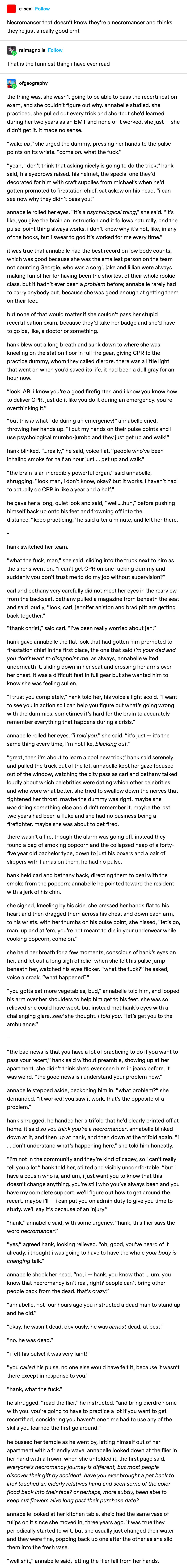 EMT necromancer! | Scrolller