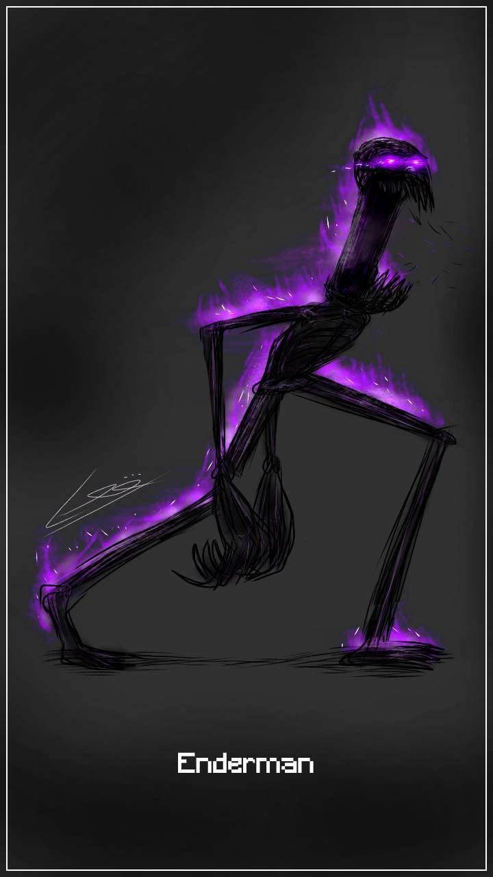Enderman Sketch | Scrolller