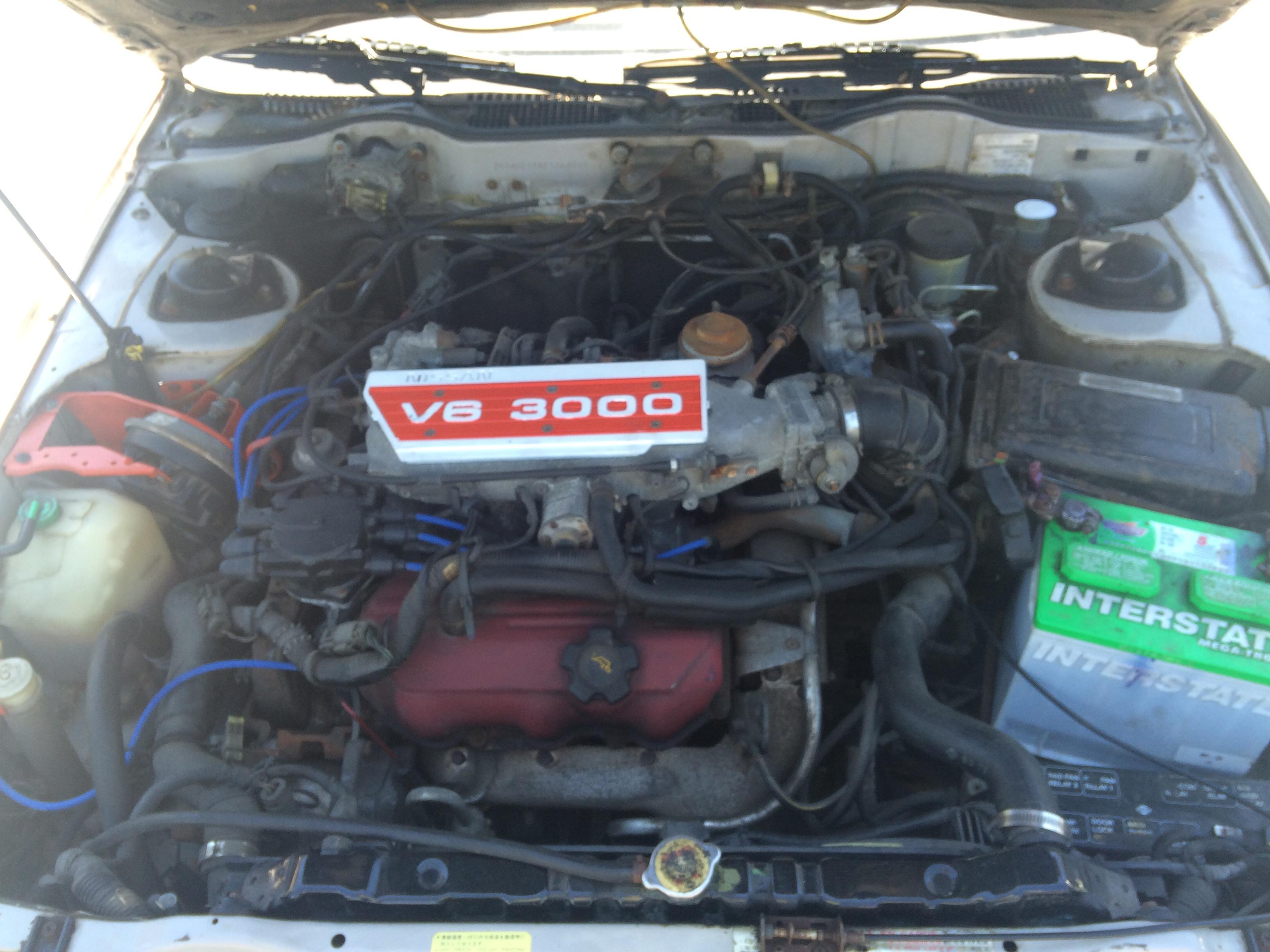 engine bay of my 1985 Nissan Maxima! 89,000 miles on it. | Scrolller