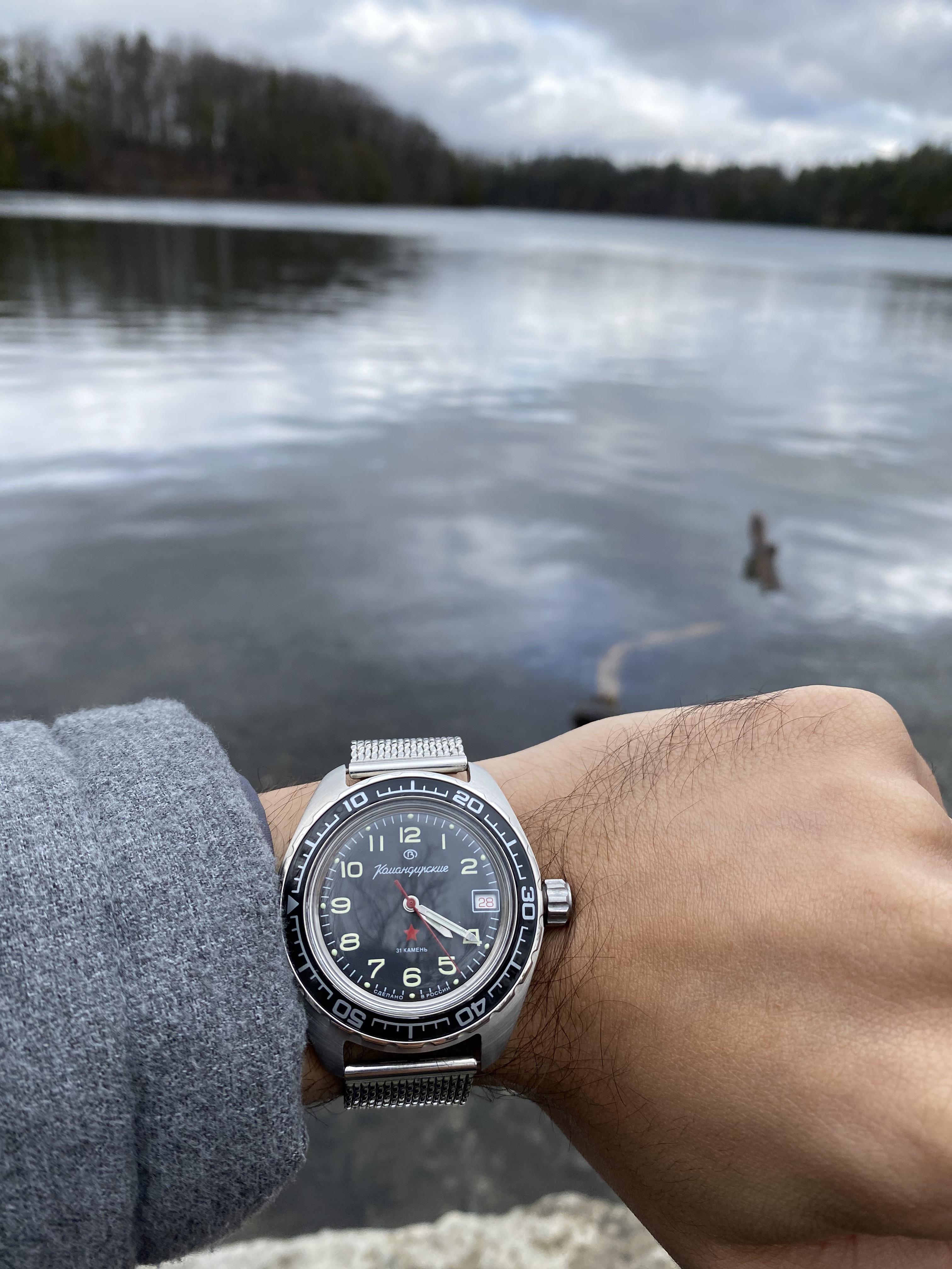 Enjoying my Vostok Komandirskie by a lake! | Scrolller