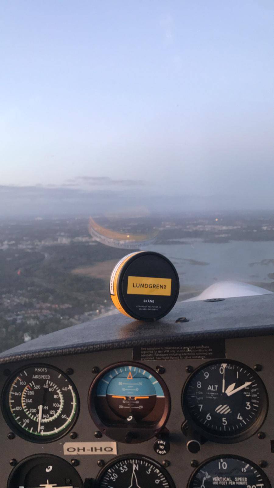 Enjoying some in-flight Lundgrens. | Scrolller