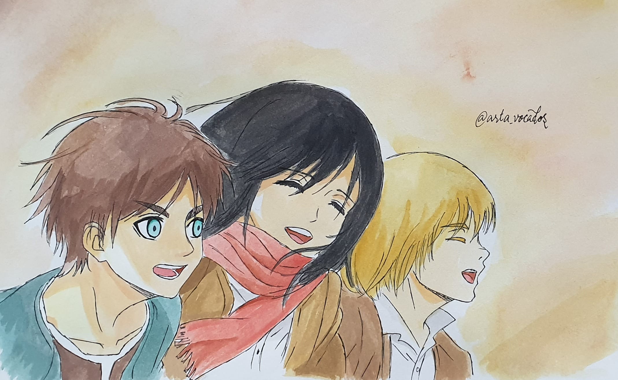 Eren, Mikasa and Armin fanart by me | Scrolller