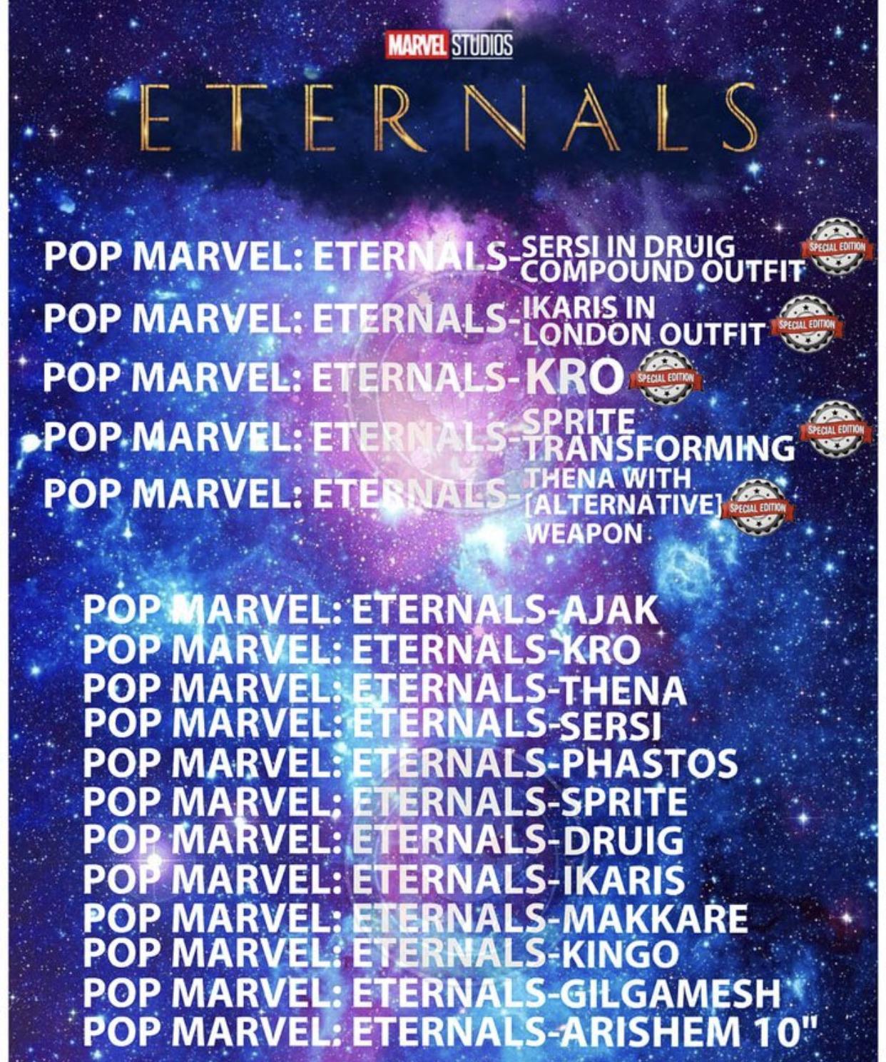 Eternals Pops coming | Scrolller