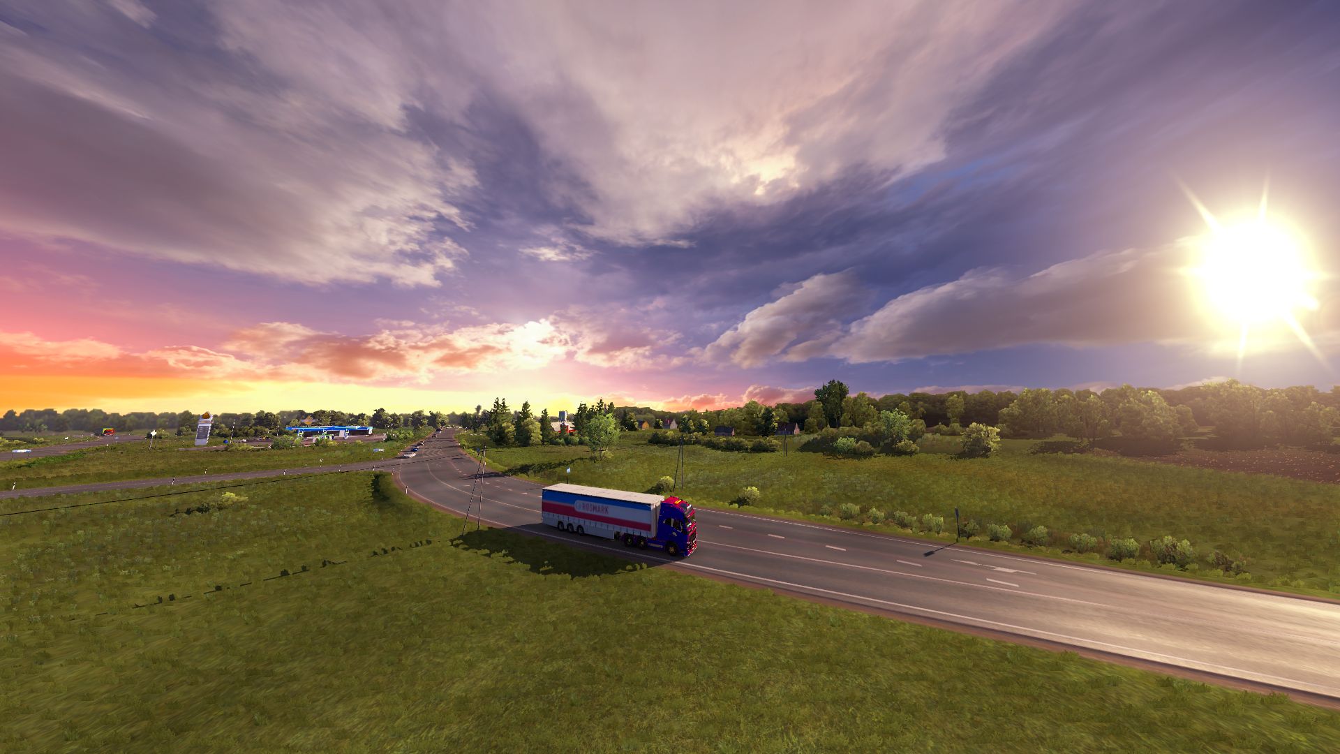 ETS2 in a parallel universe with 2 suns. LOL | Scrolller