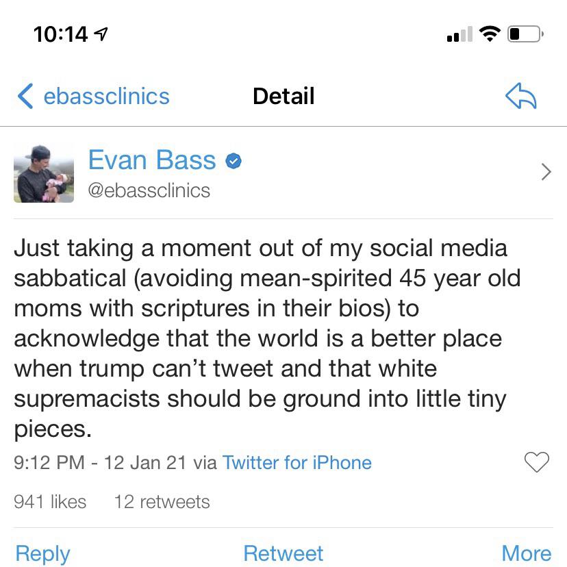 Evan Bass ladies and gentleman 👏 | Scrolller