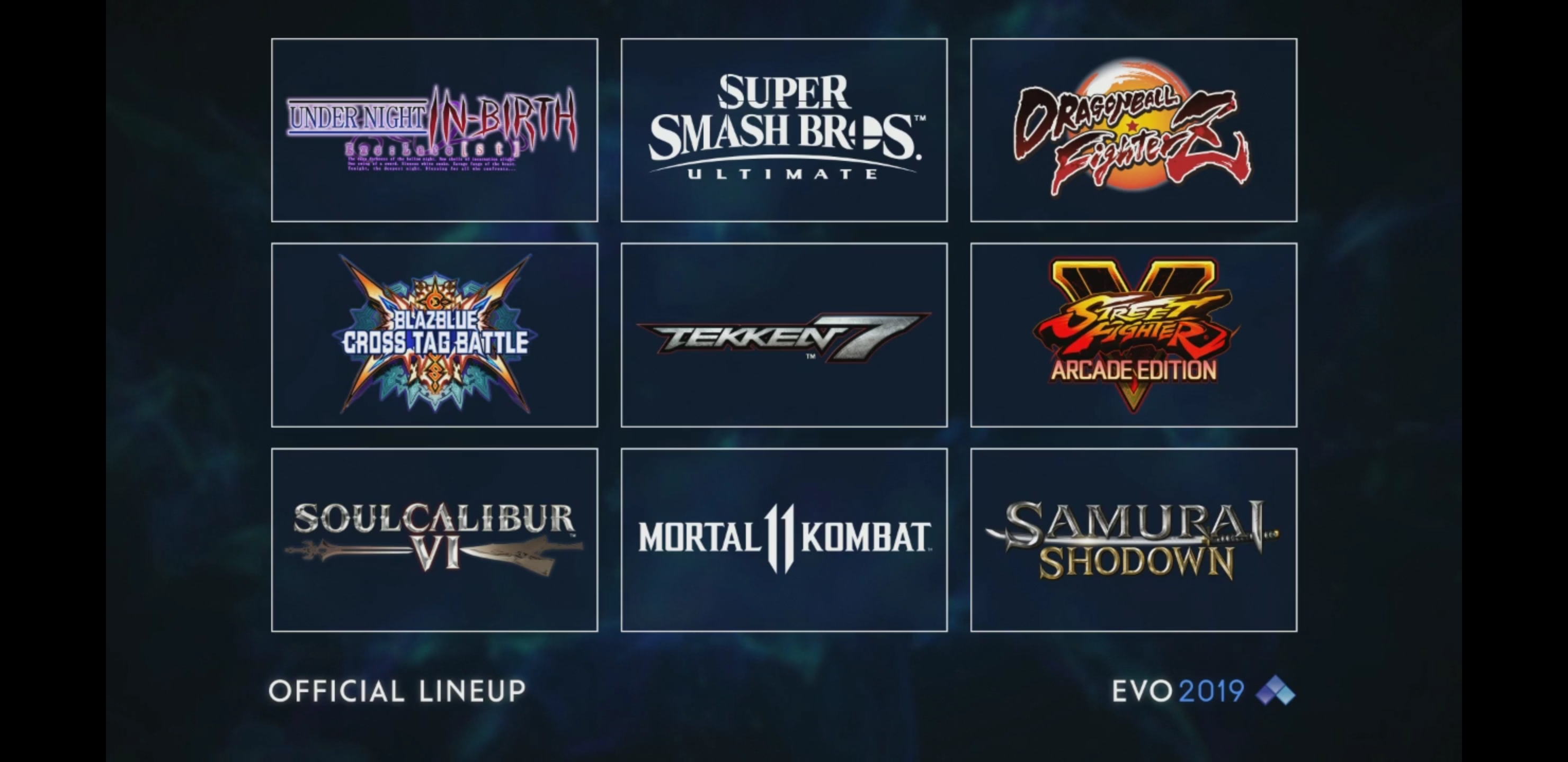 Evo 2019 Official Lineup | Scrolller