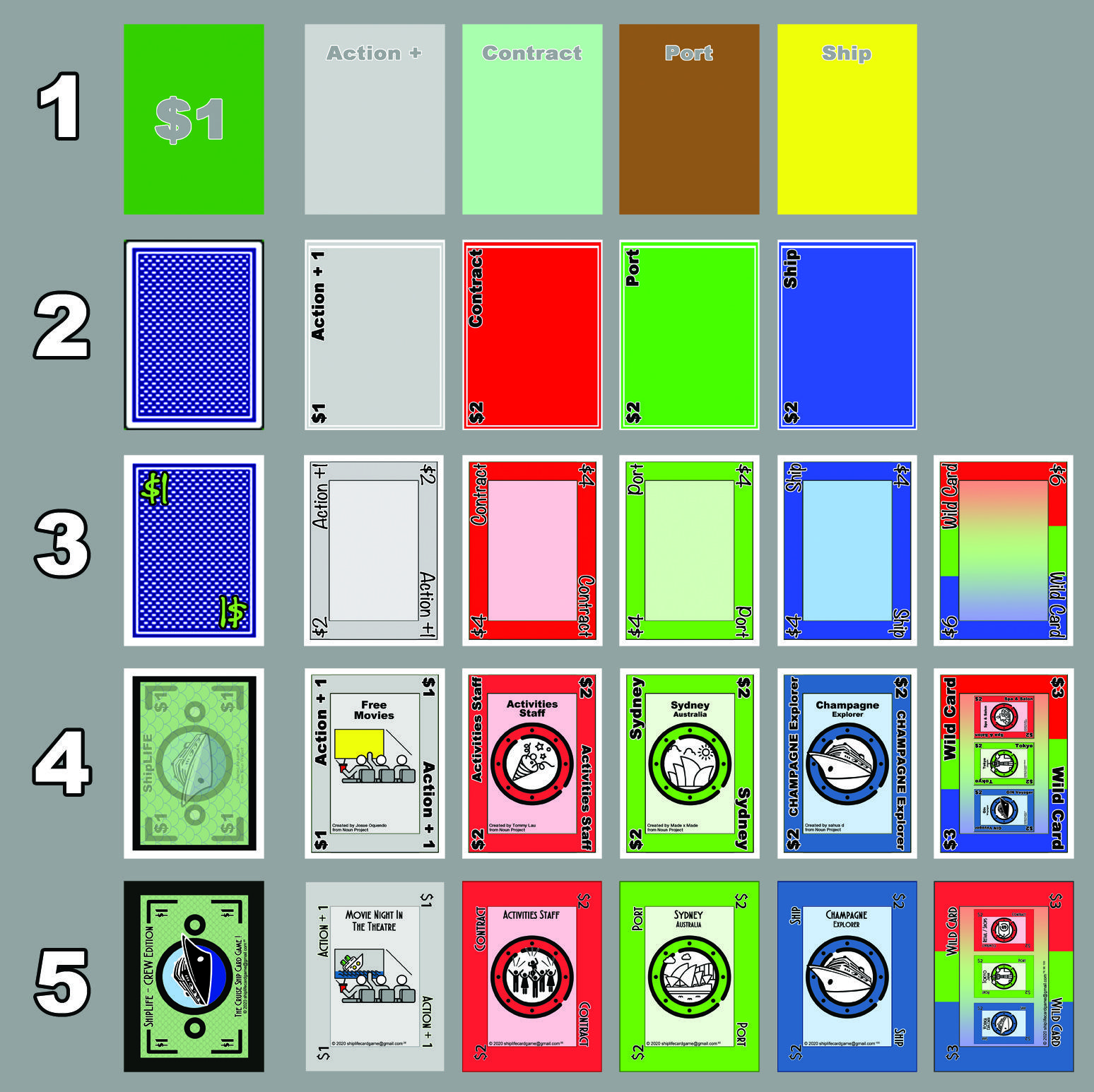 Evolution in graphic design of a homemade card game | Scrolller