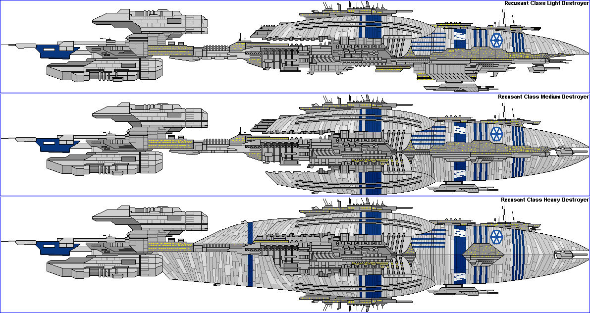 Evolution of the Recusant-class destroyer by SheldonOswaldLee | Scrolller