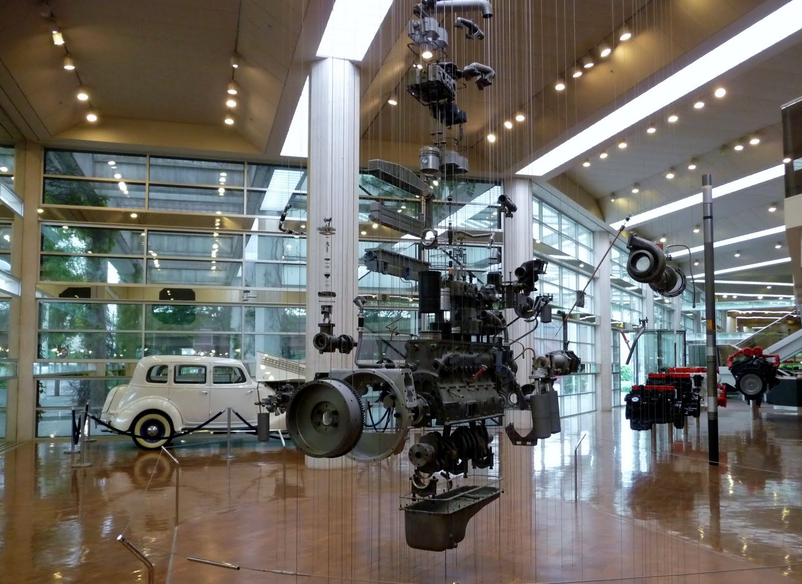 'Exploded Engine' display by Rudolph de Harak [1,600px × 1,165px] | Scrolller