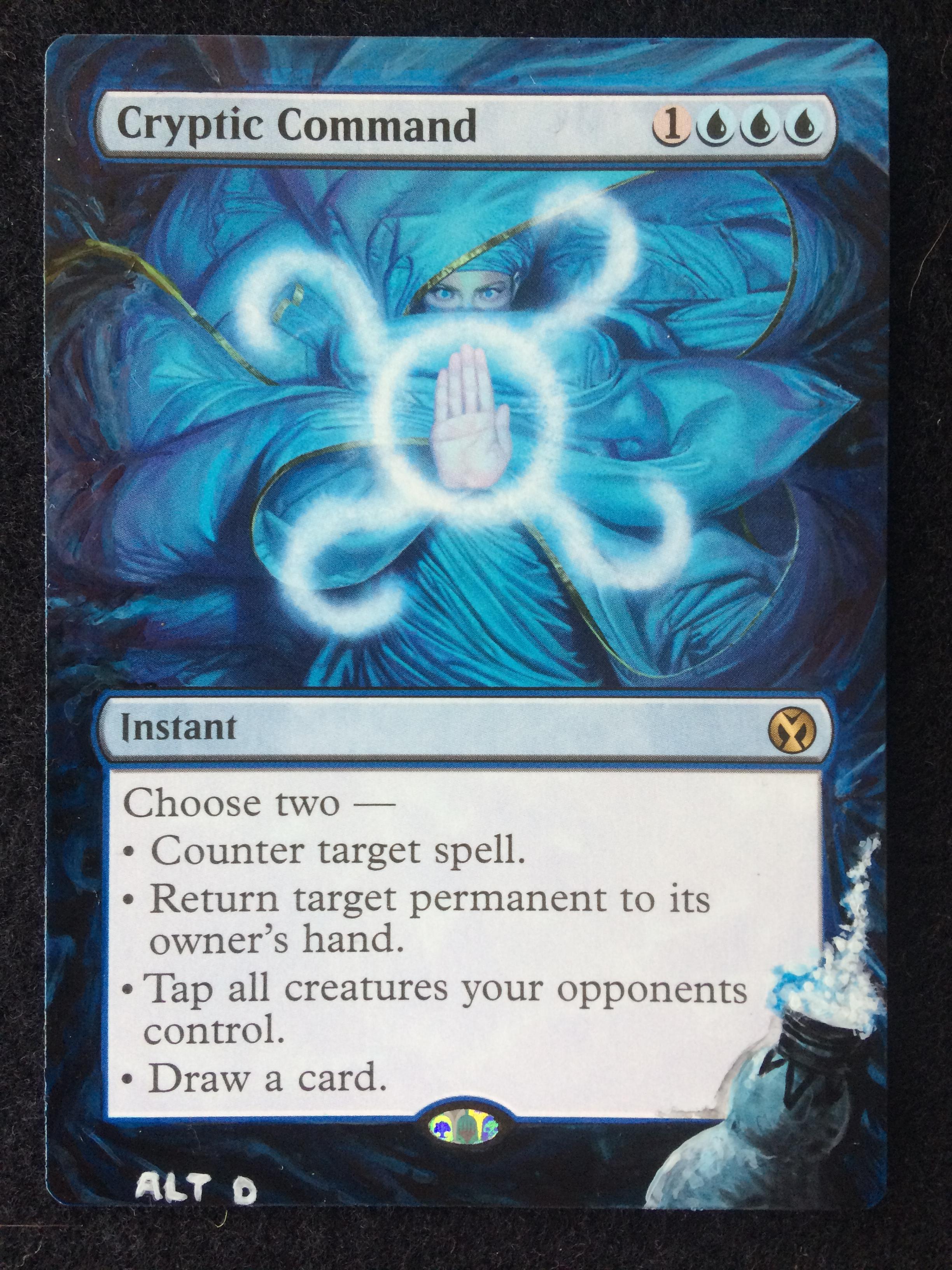 Extended Cryptic Command - I couldn't resist including a nod to Wayne England's iconic artwork ...