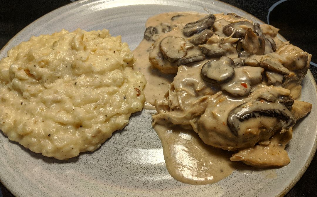 Extra Creamy Chicken Marsala & Garlic Mashed Potatoes | Scrolller