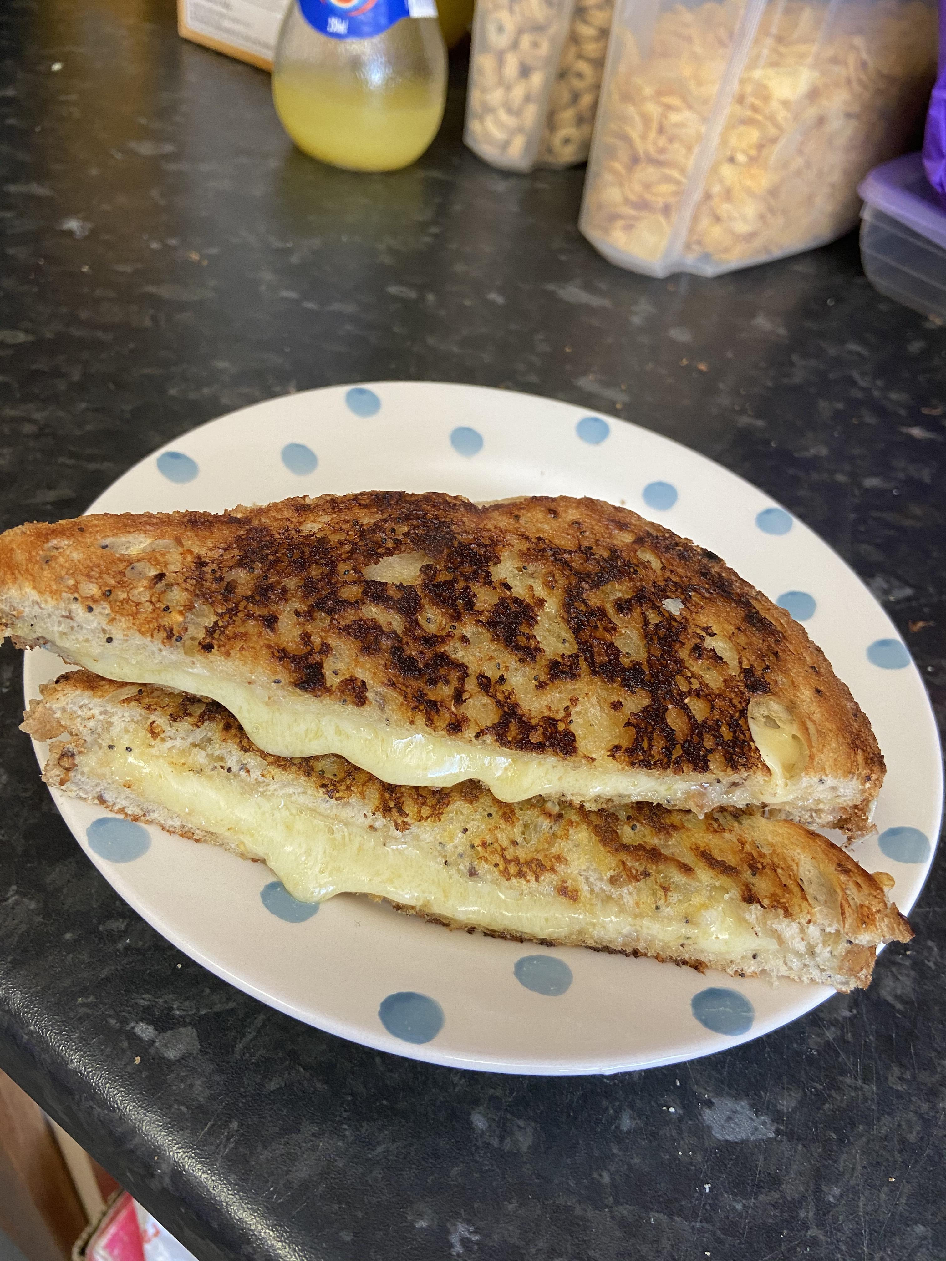 Extra Mature Cheddar on Seeded Farmhouse | Scrolller