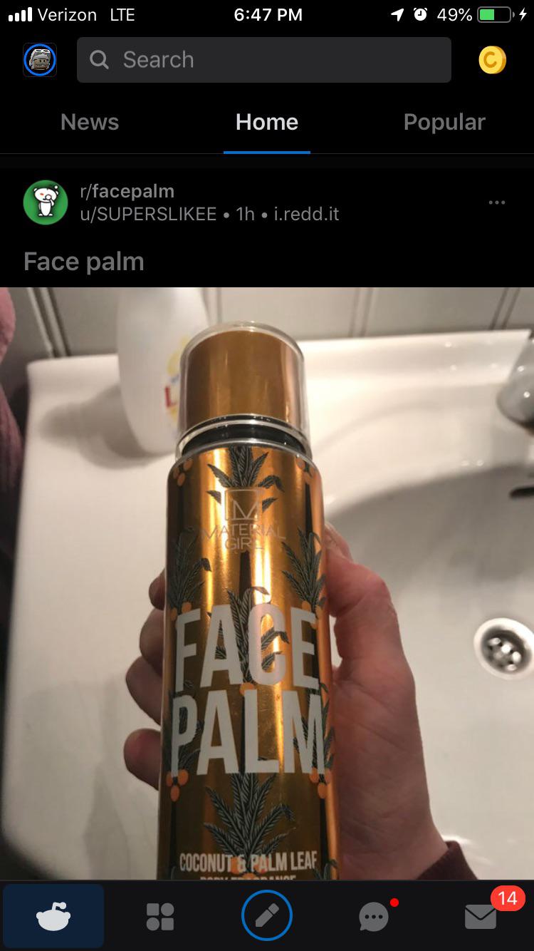 Face palm | Scrolller