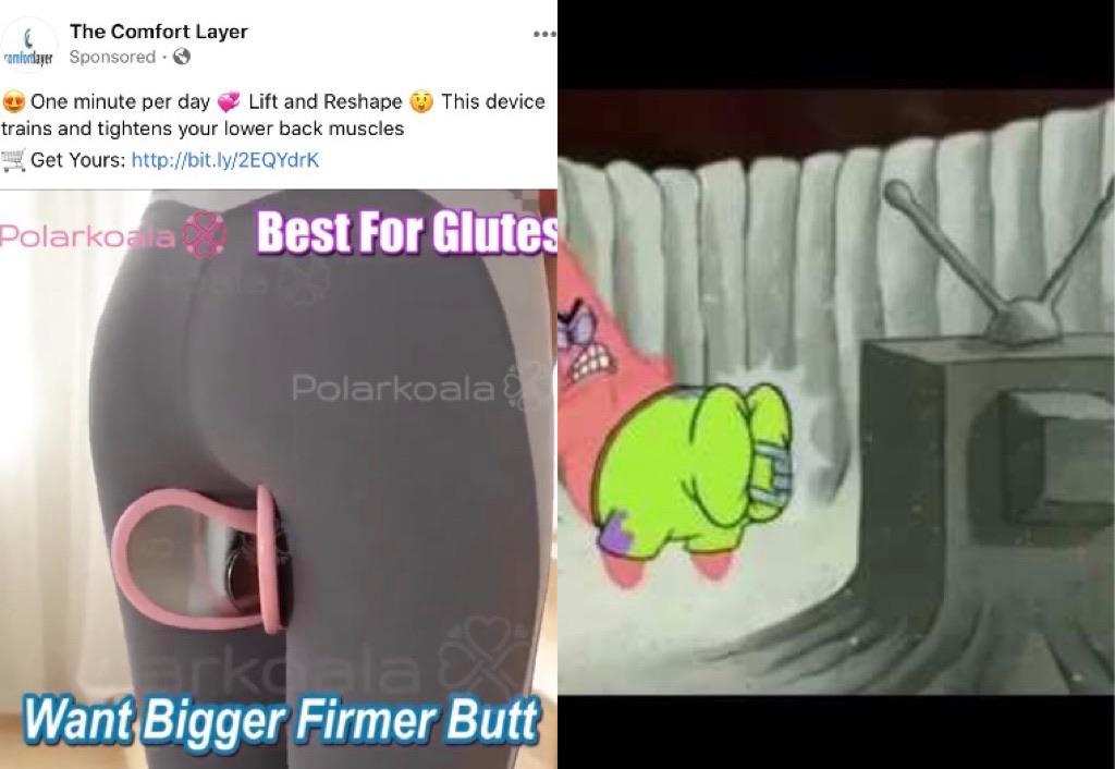 Facebook ad vs what I see | Scrolller