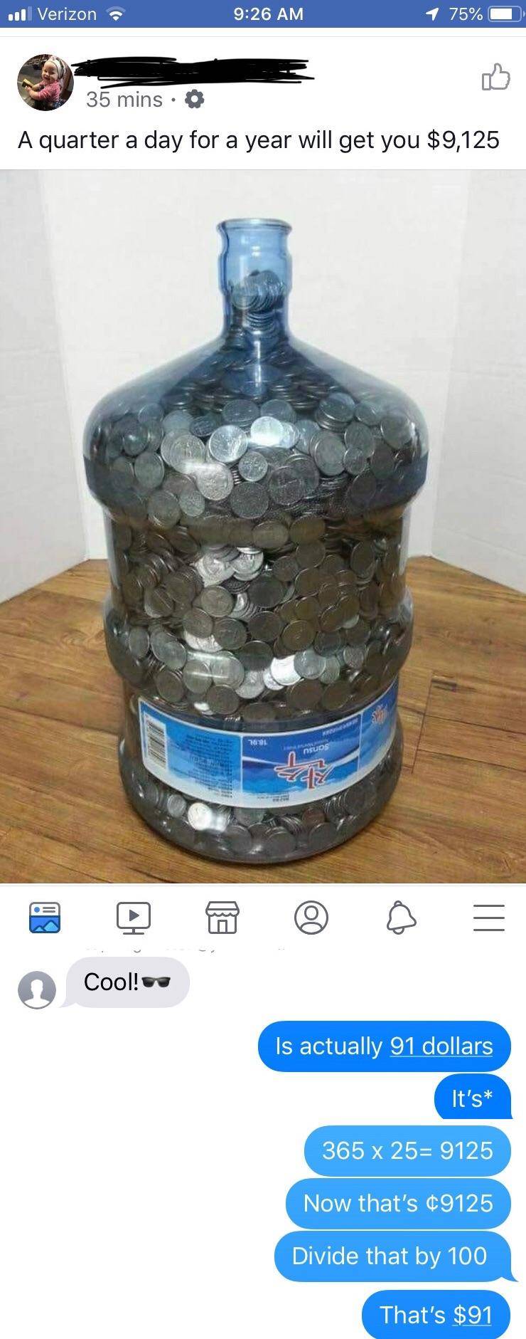 Facebook can’t do basic math. | Scrolller