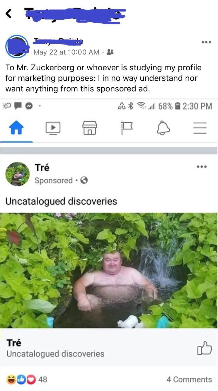 Facebook targeted ads giving us what we need to see | Scrolller