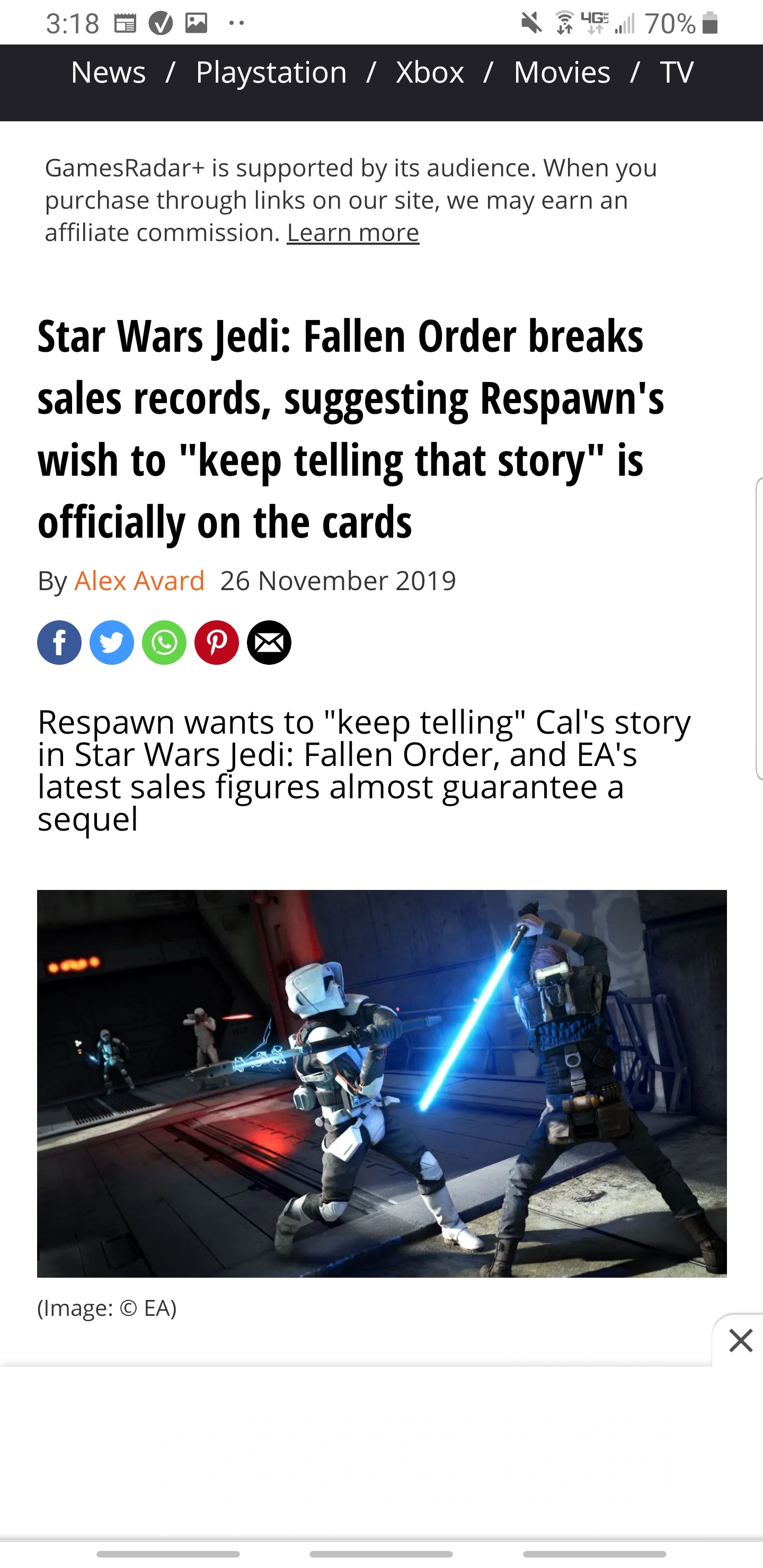 Fallen Order 2 (Or DLC) nearly confirmed | Scrolller