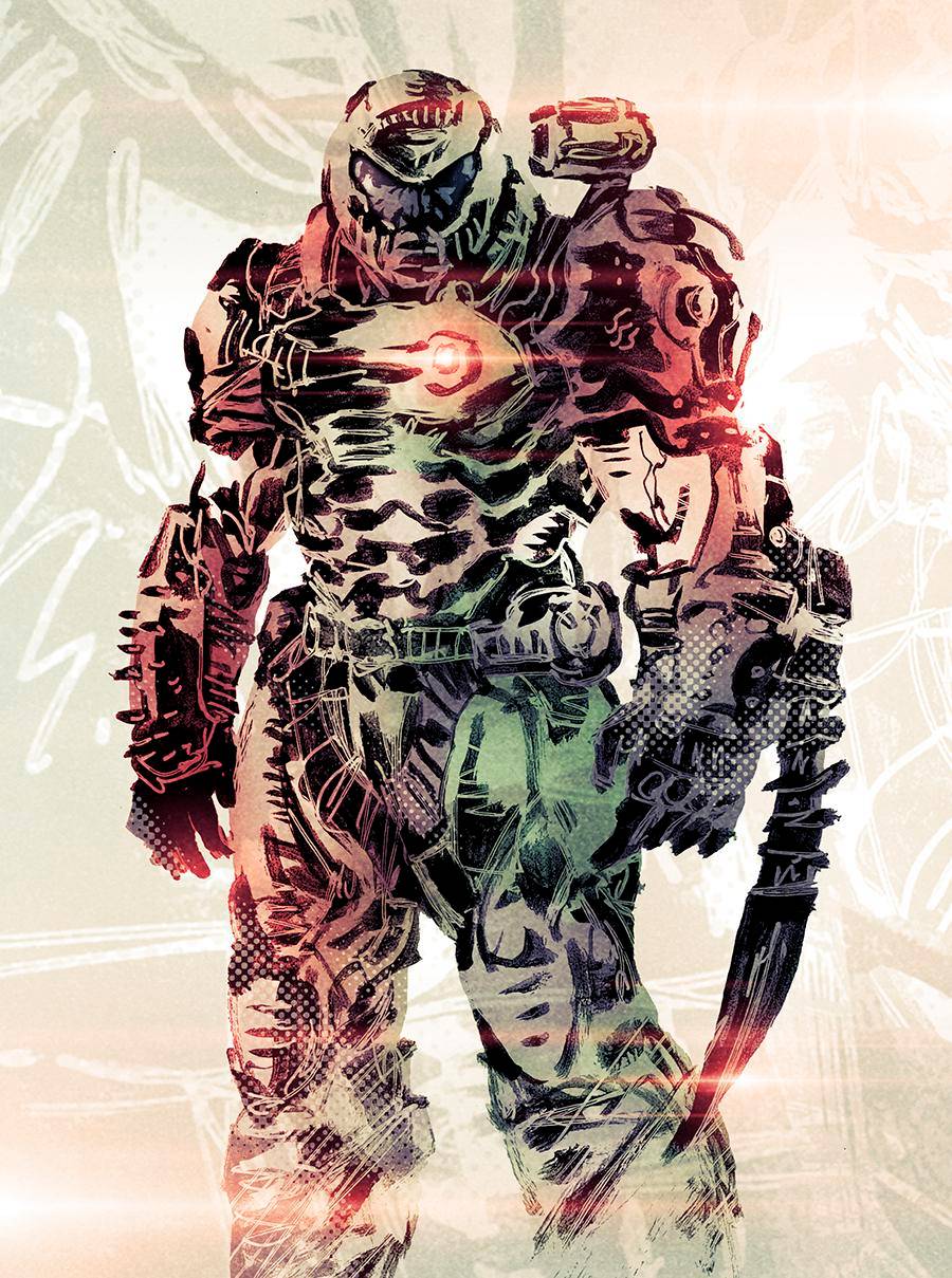 Fan art: Doomslayer | Scrolller