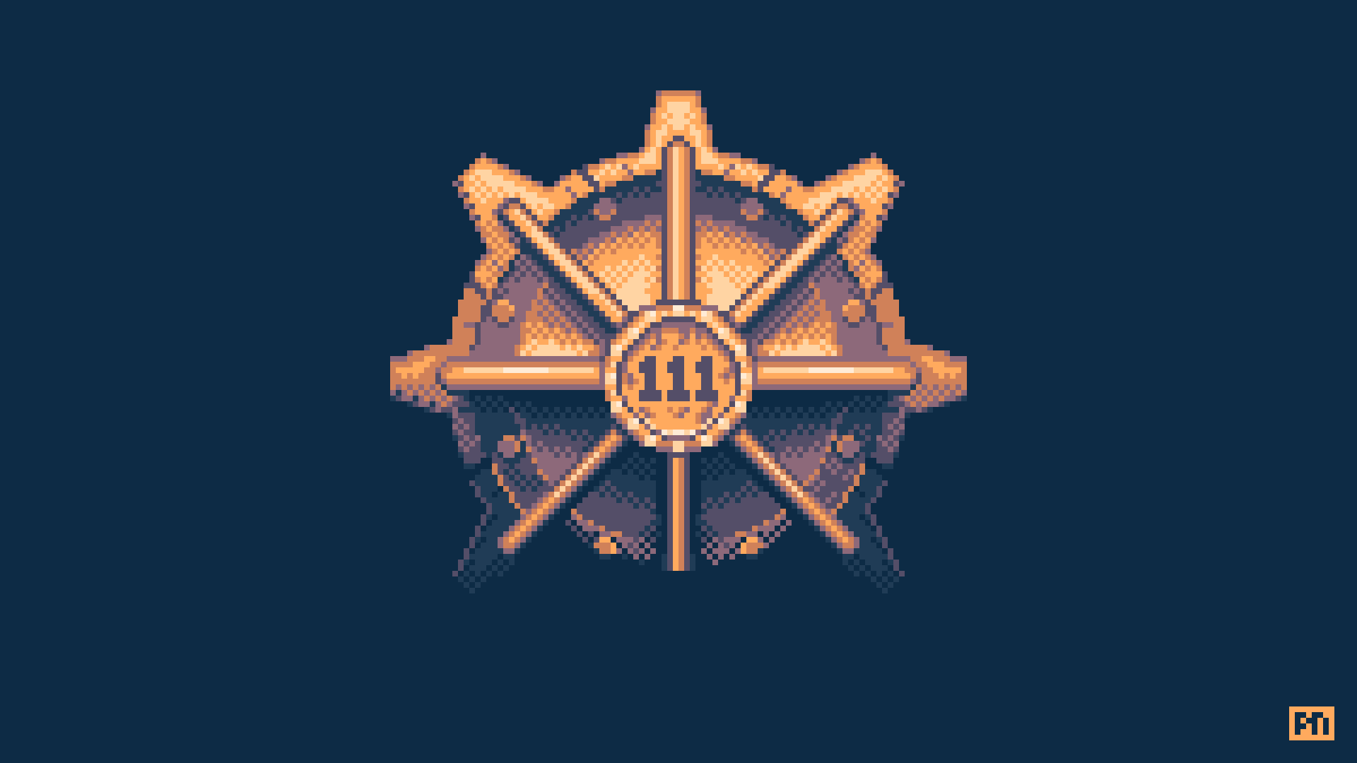 [Fanart 2021] Day 10: Fallout - Vault 111 [ 102 x 90 | 8 Colors] | Scrolller