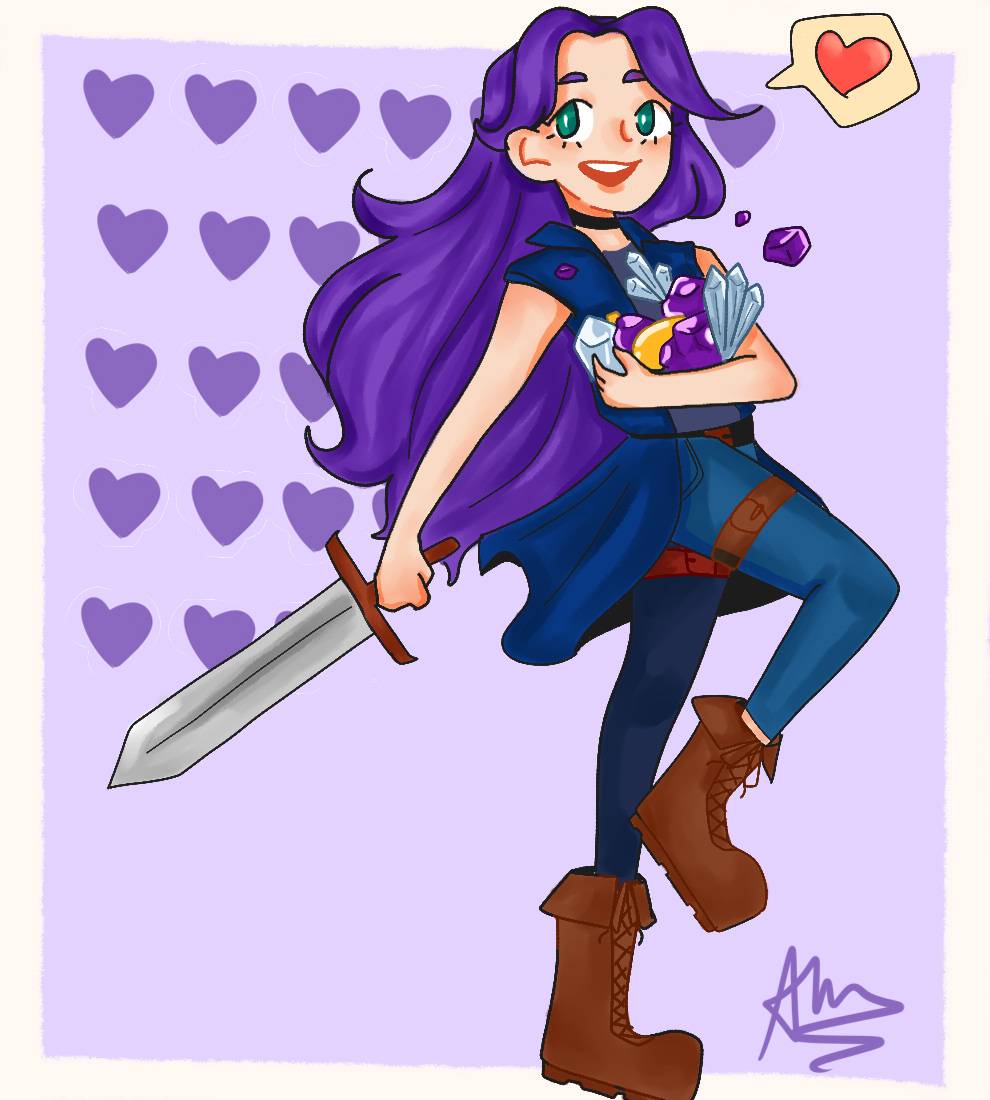 Fanart da abigail de Stardew Valley :) | Scrolller