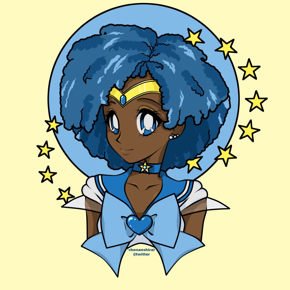 [fanart] I drew Sailor Mercury. | Scrolller