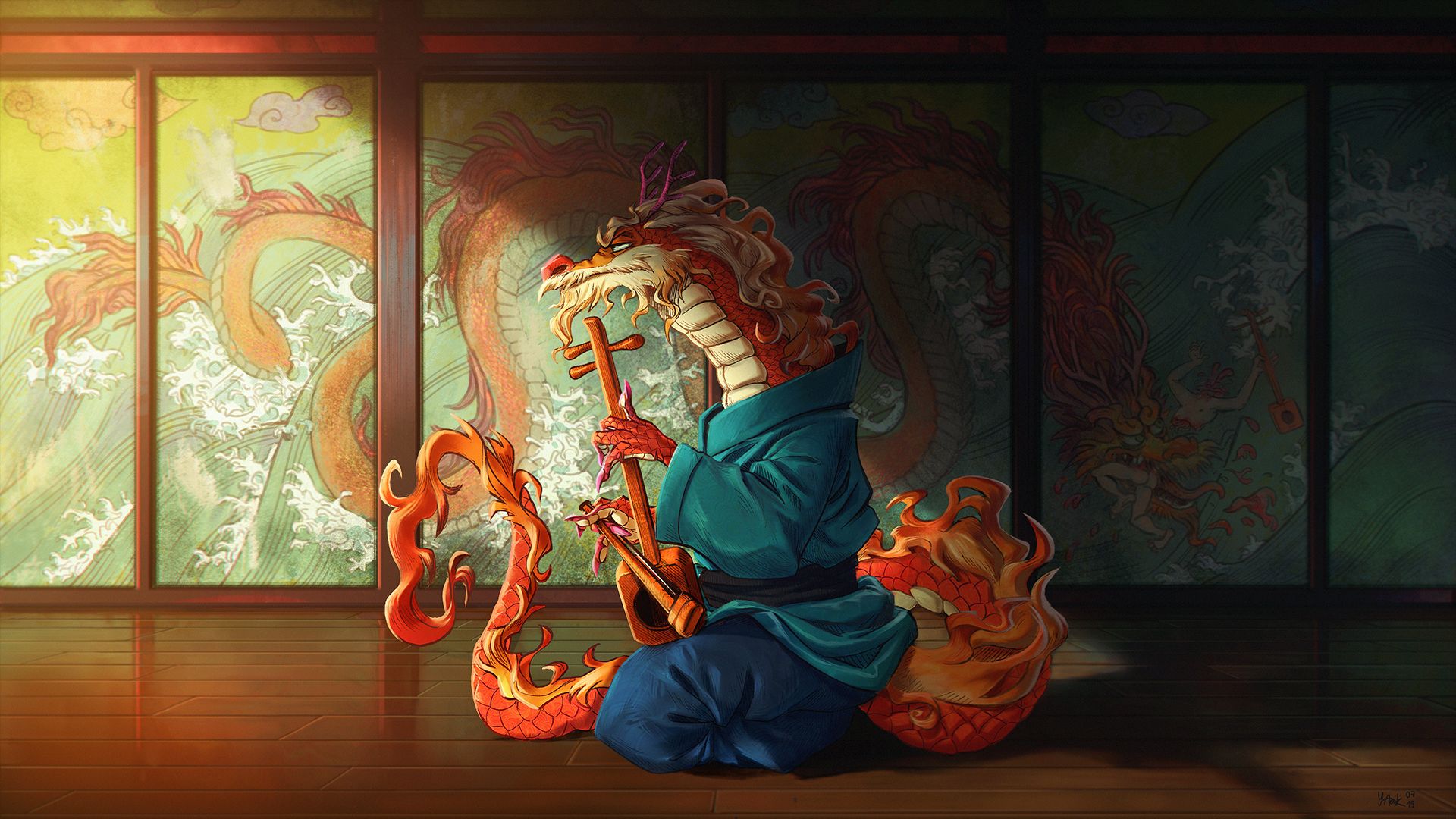 Fang Chewy the Dragonborn Monk | Scrolller