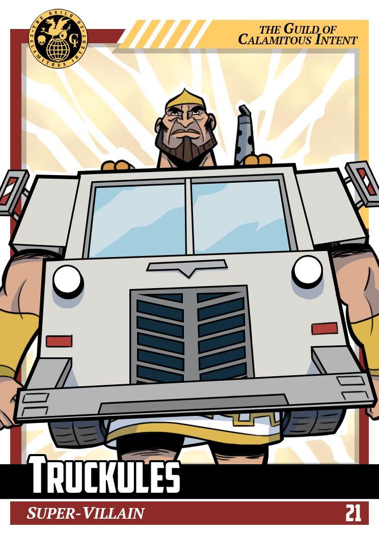 Fanmade Vbros trading cards. No.21 Truckules | Scrolller