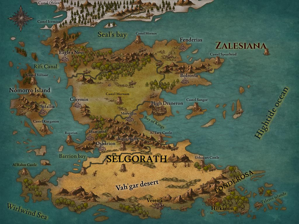 Fantasy map of Zalesiana (made in INCARNATE free version) [Region Map] [OC] | Scrolller