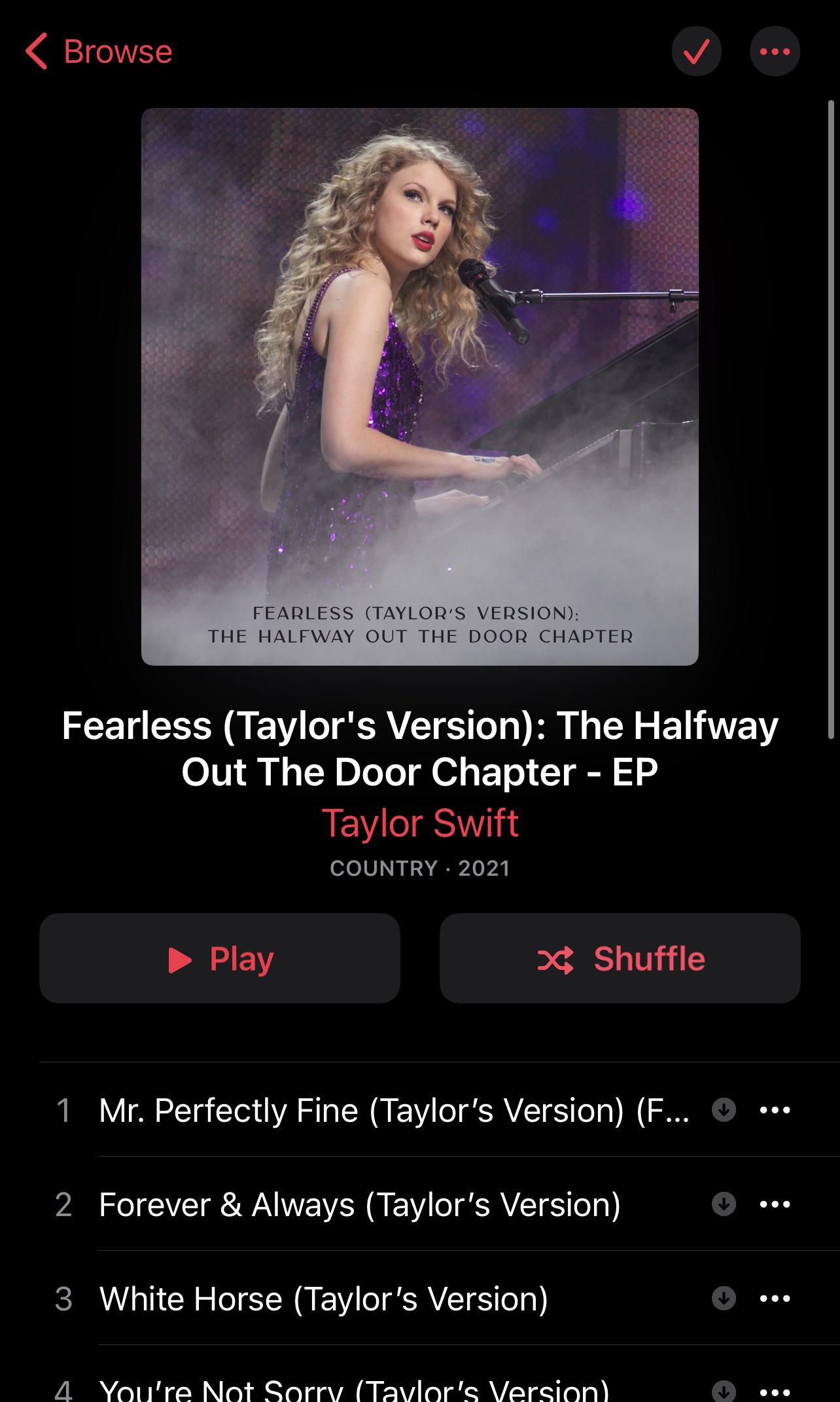 Fearless (Taylor’s Version): The Halfway Out The Door Chapter is NOW AVAILABLE! | Scrolller