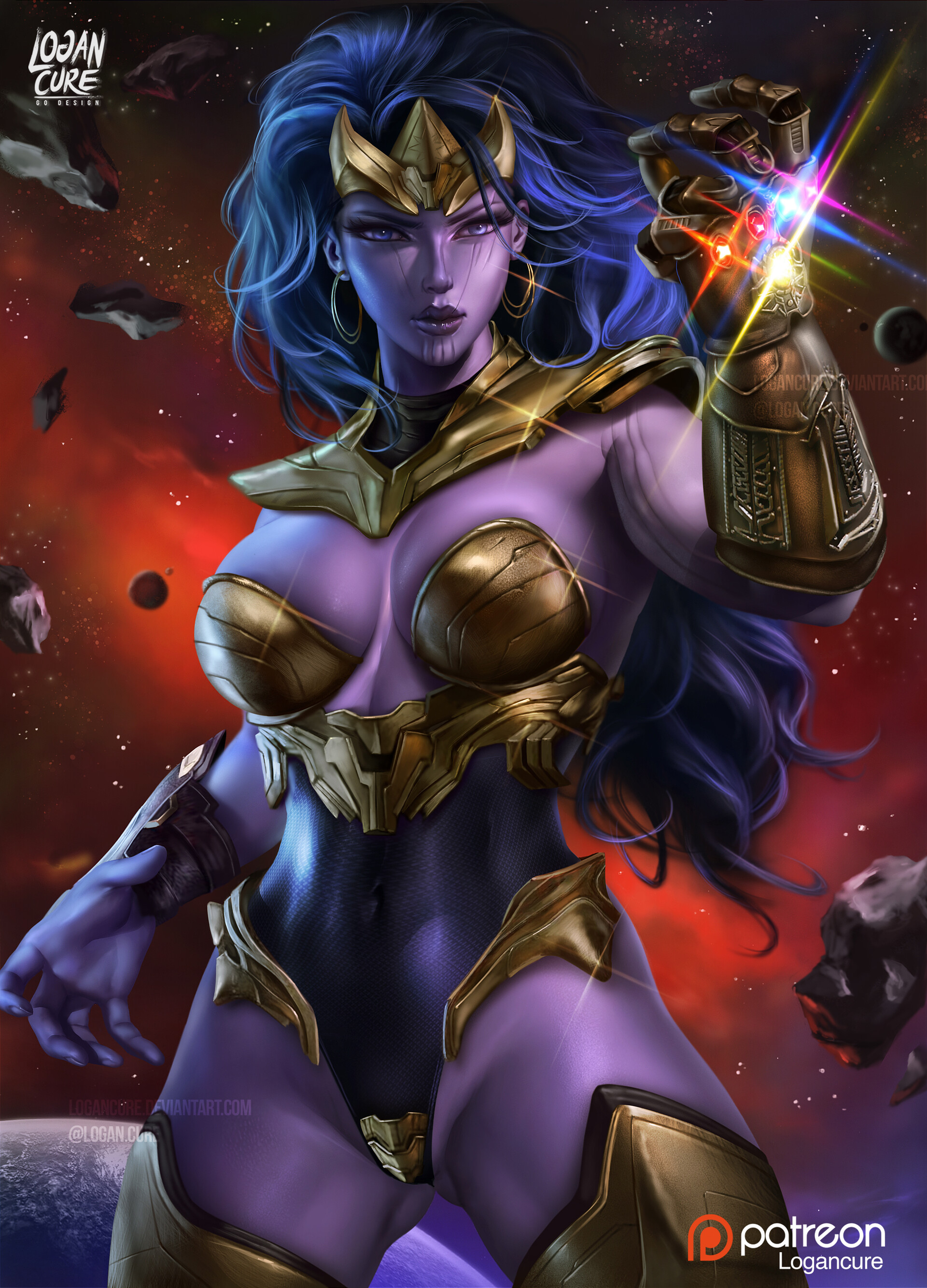 Fem Thanos by Logan Cure | Scrolller