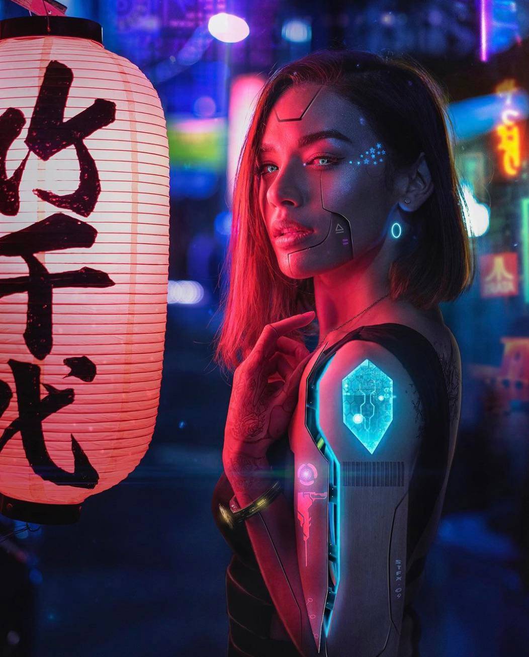 Female Android in Neo-Tokyo’s Red Light District | Scrolller