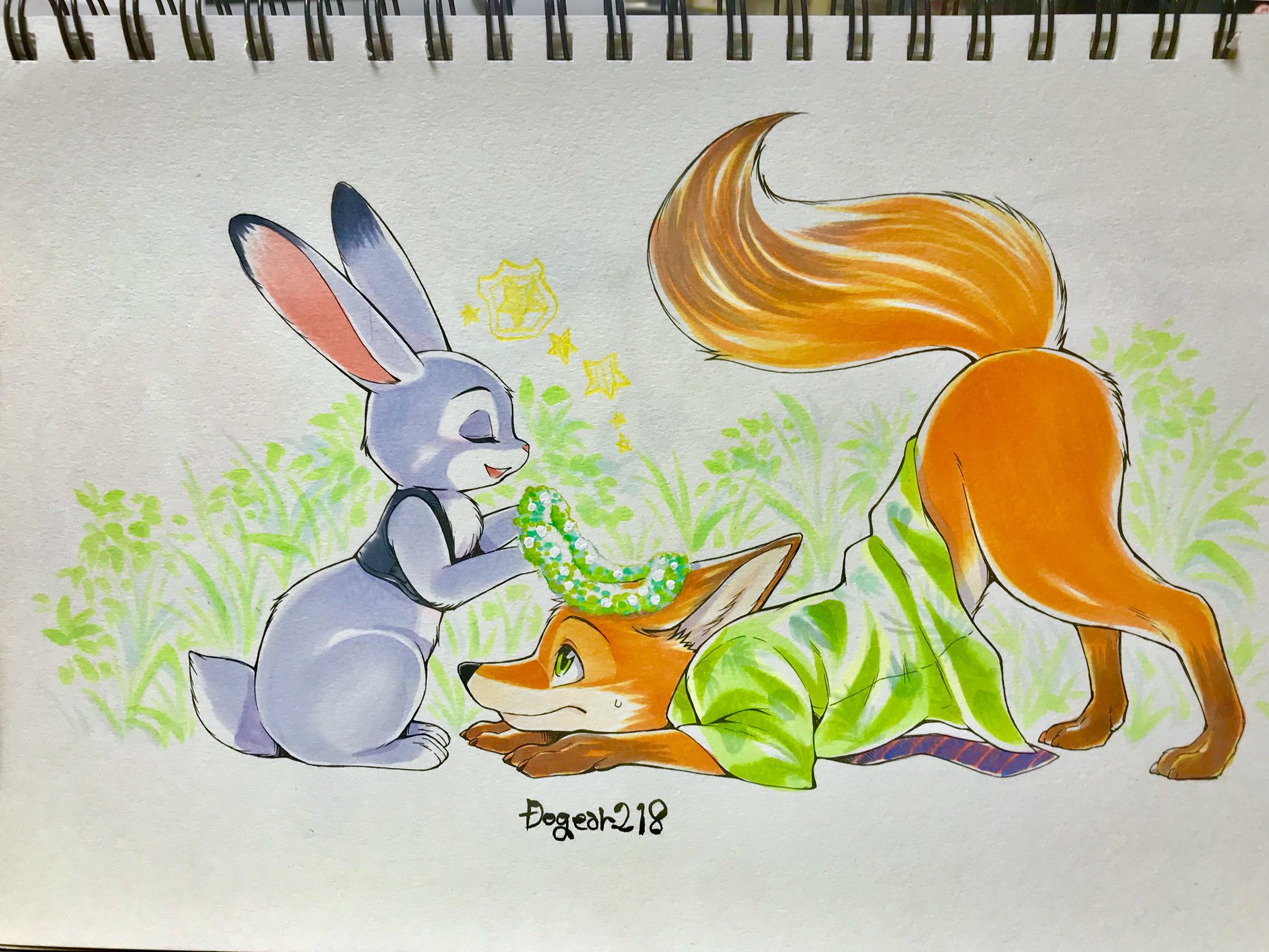 Feral Nick and Judy, By Dogear218 | Scrolller