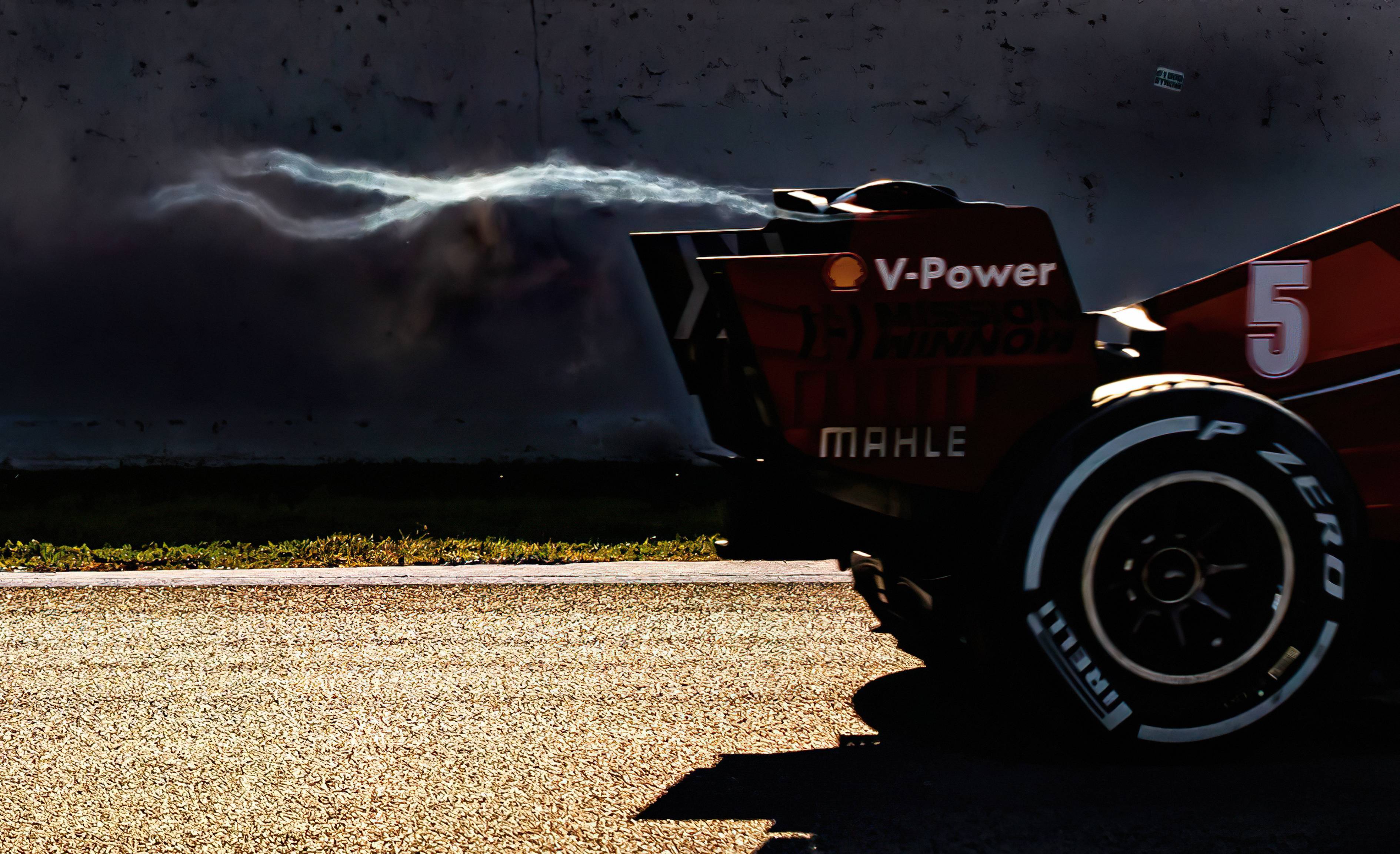 Ferrari rear wing vortex | Scrolller