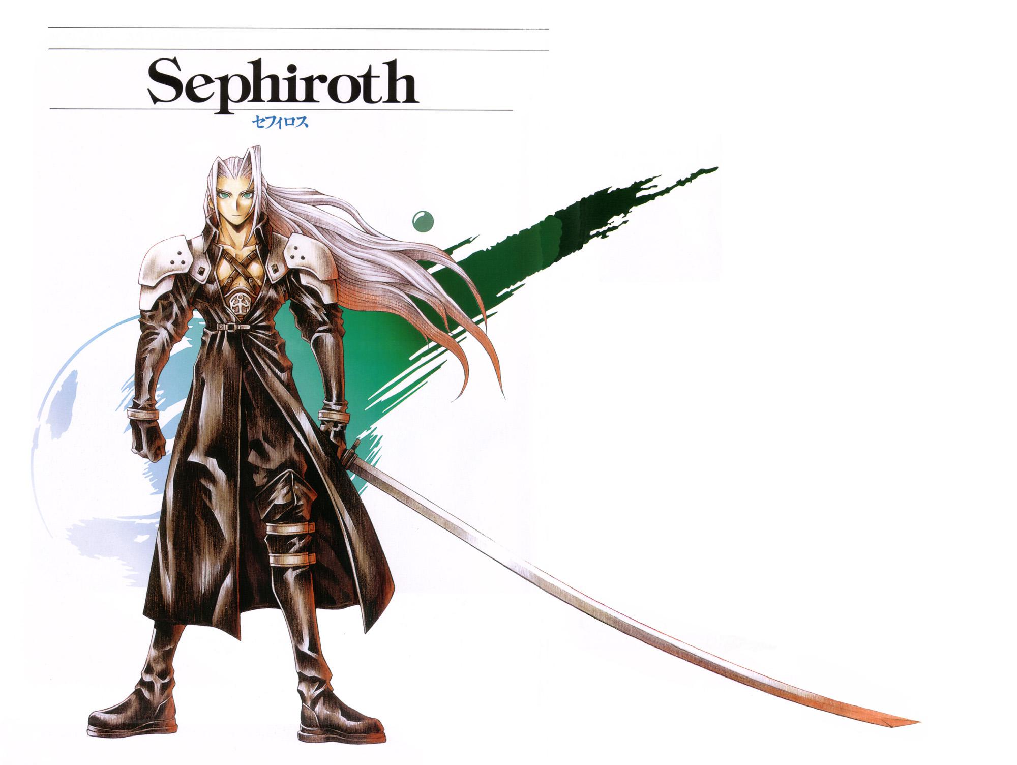 Final Fantasy VII Official Artbook: Sephiroth Design | Scrolller