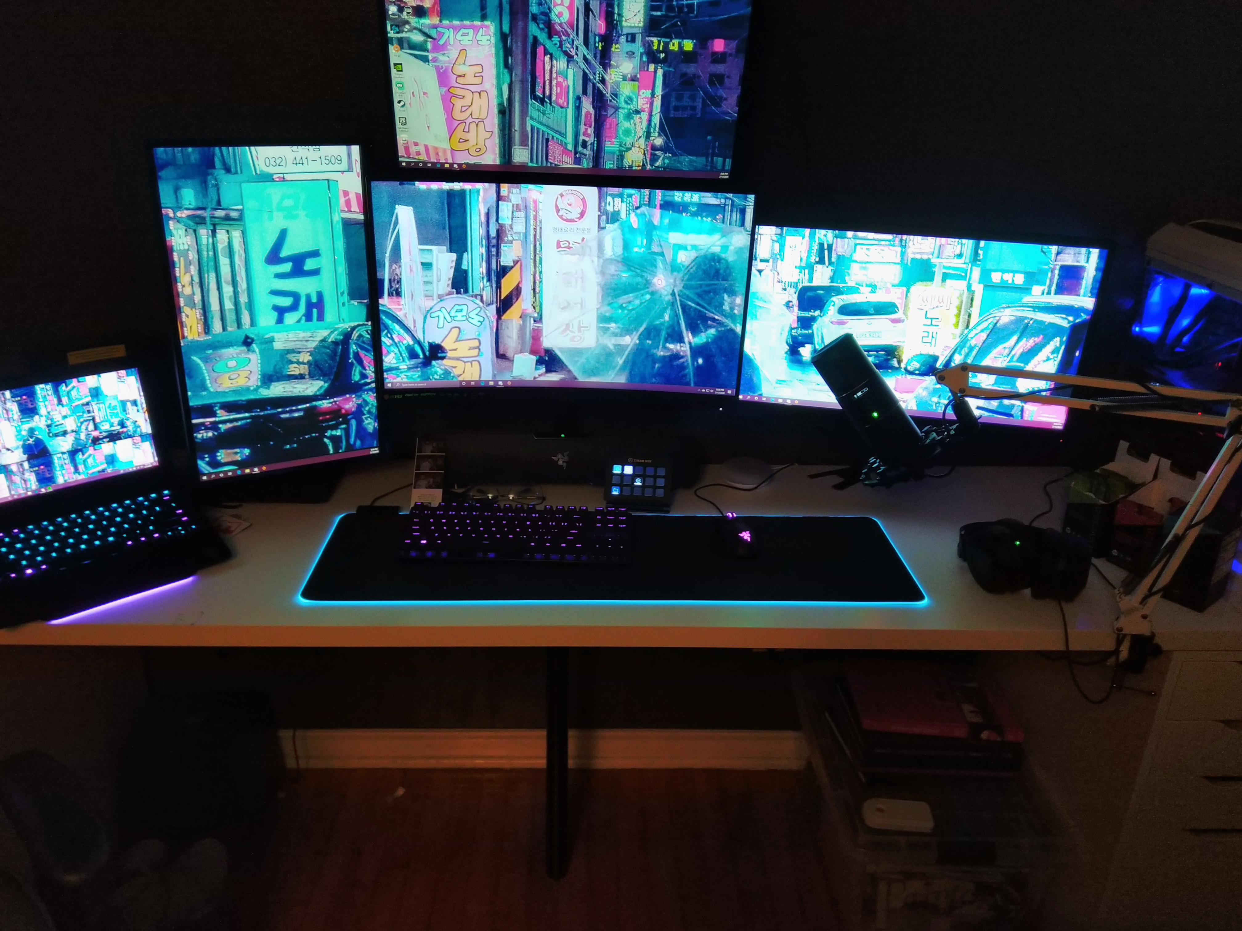 Finally completed my setup. Multiple years in the making. Can you spot all the Razer?? | Scrolller