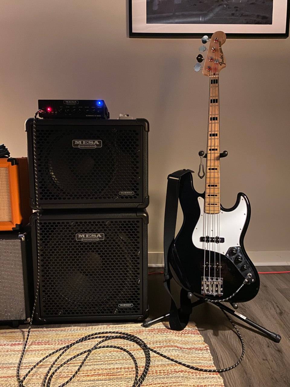 Finally completed the new bass rig. My journey to the dark side is complete. | Scrolller