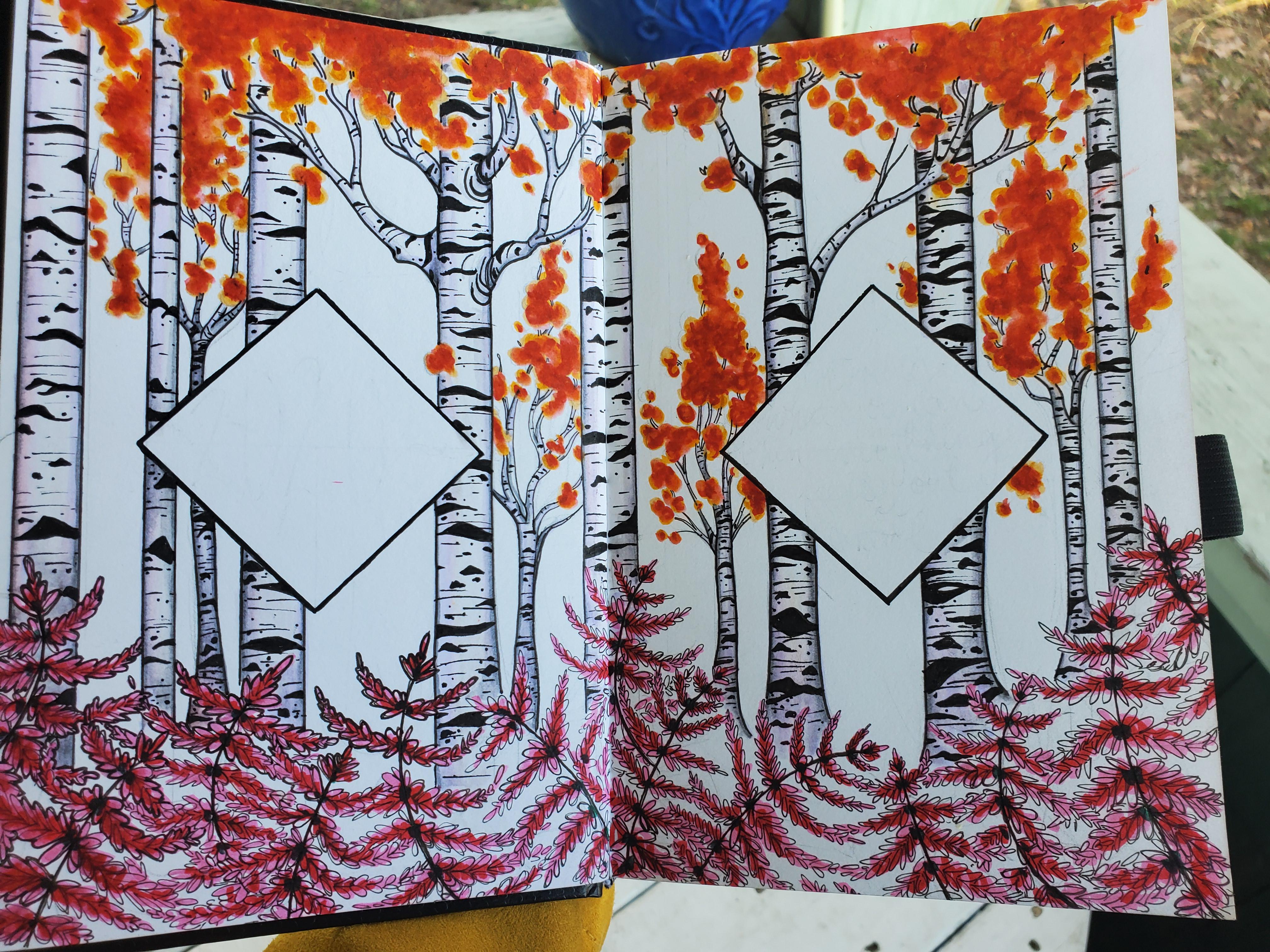 Finally finished the cover page of my first Bujo. Here's to organization and mindfulness | Scrolller