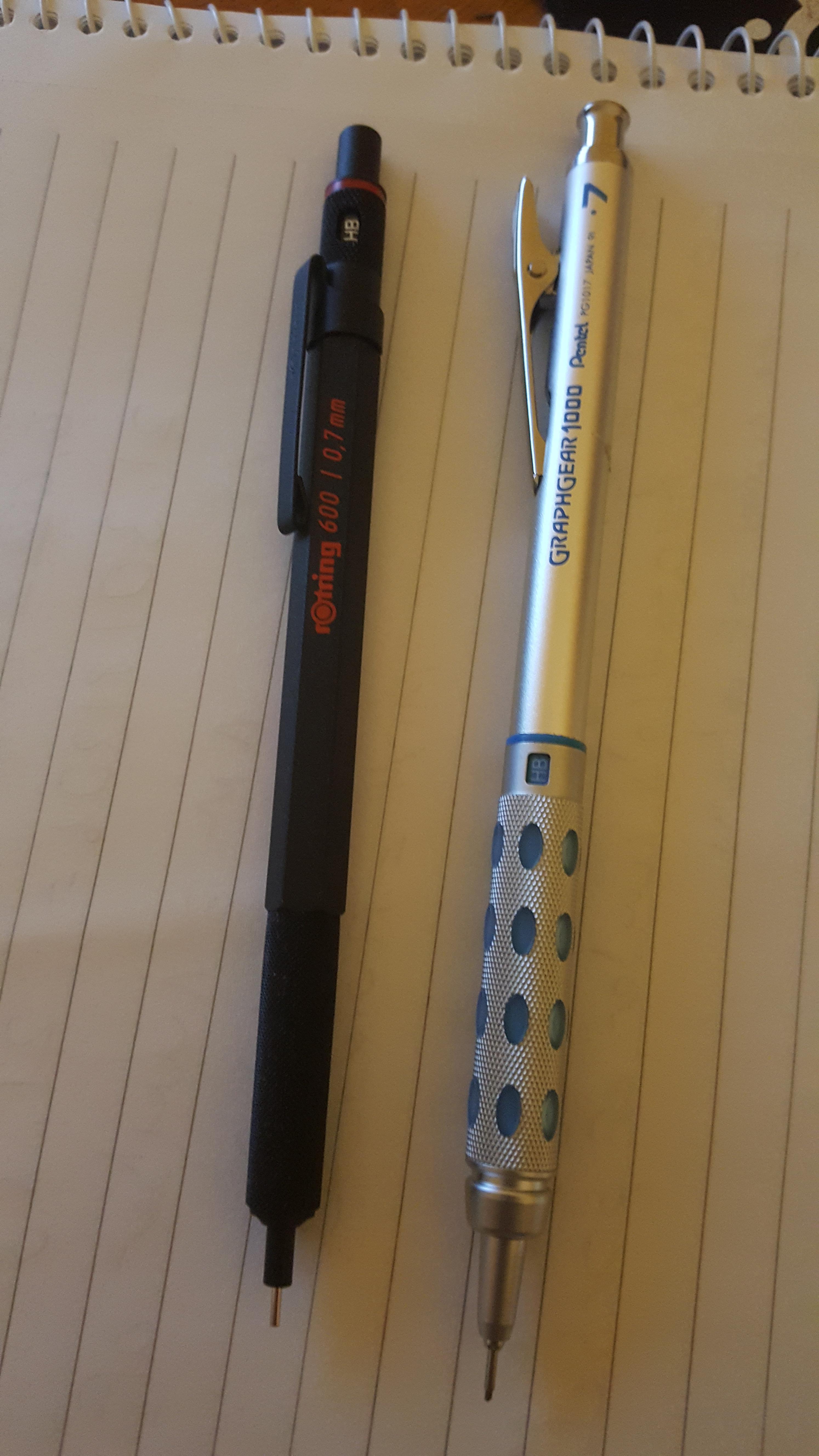 Finally got my rOtring 600 and Pentel Graphgear 1000 . And it's my cake day too ! | Scrolller
