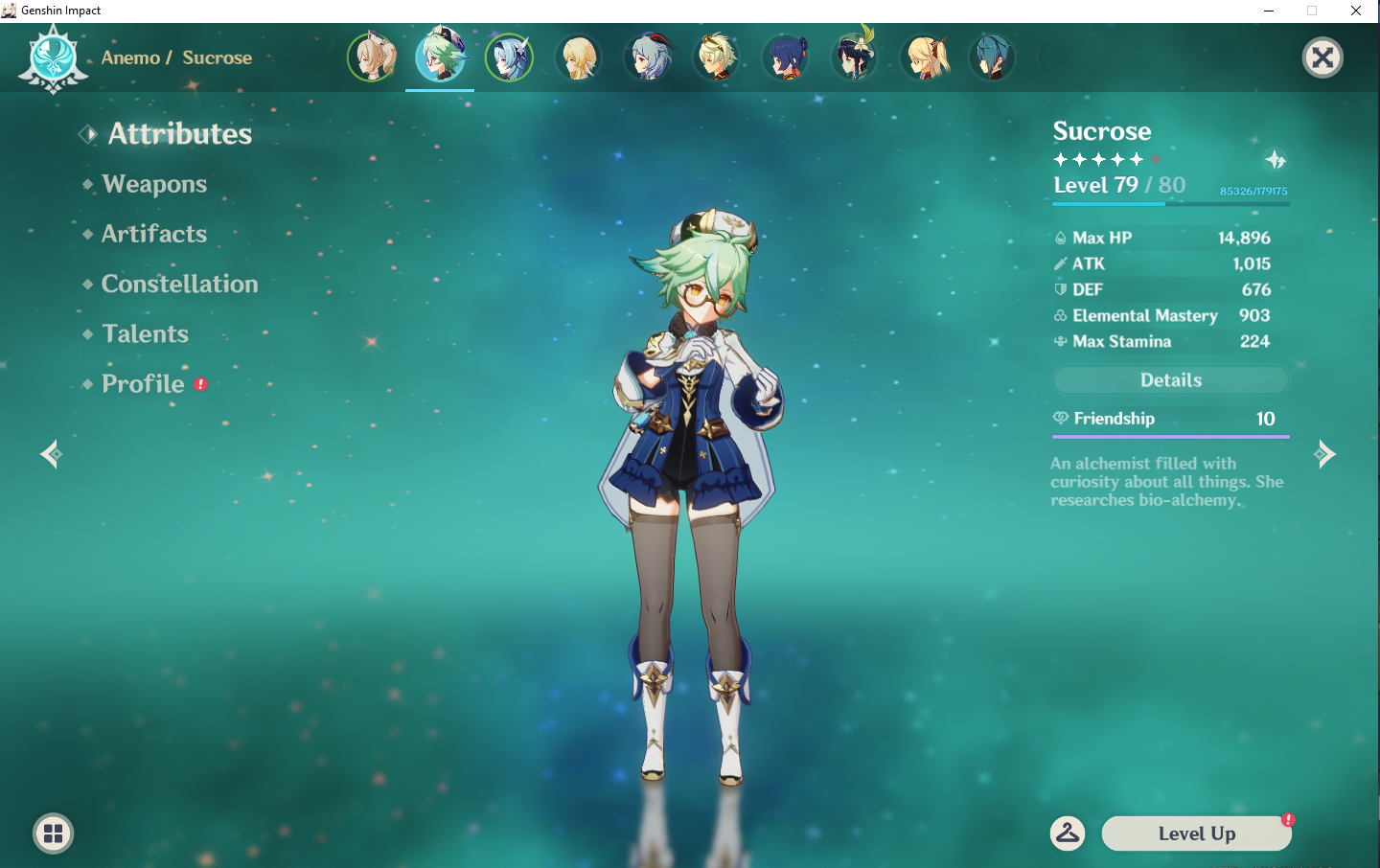 Finally reached my Sucrose EM goal, aka reaction buffs when?? | Scrolller