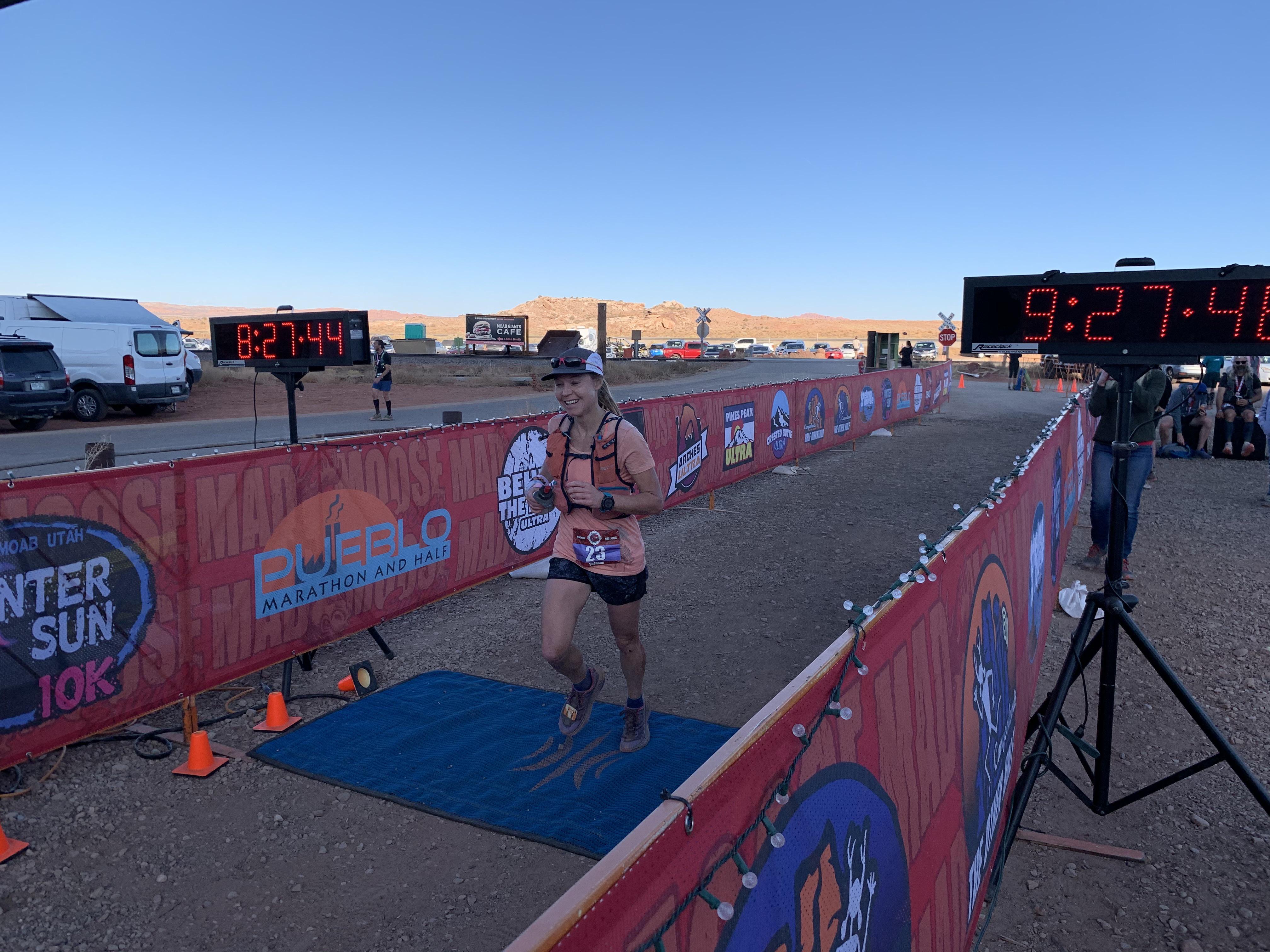 Finally reaching the finish line! Dead Horse 50 mile ultra, Moab UT | Scrolller