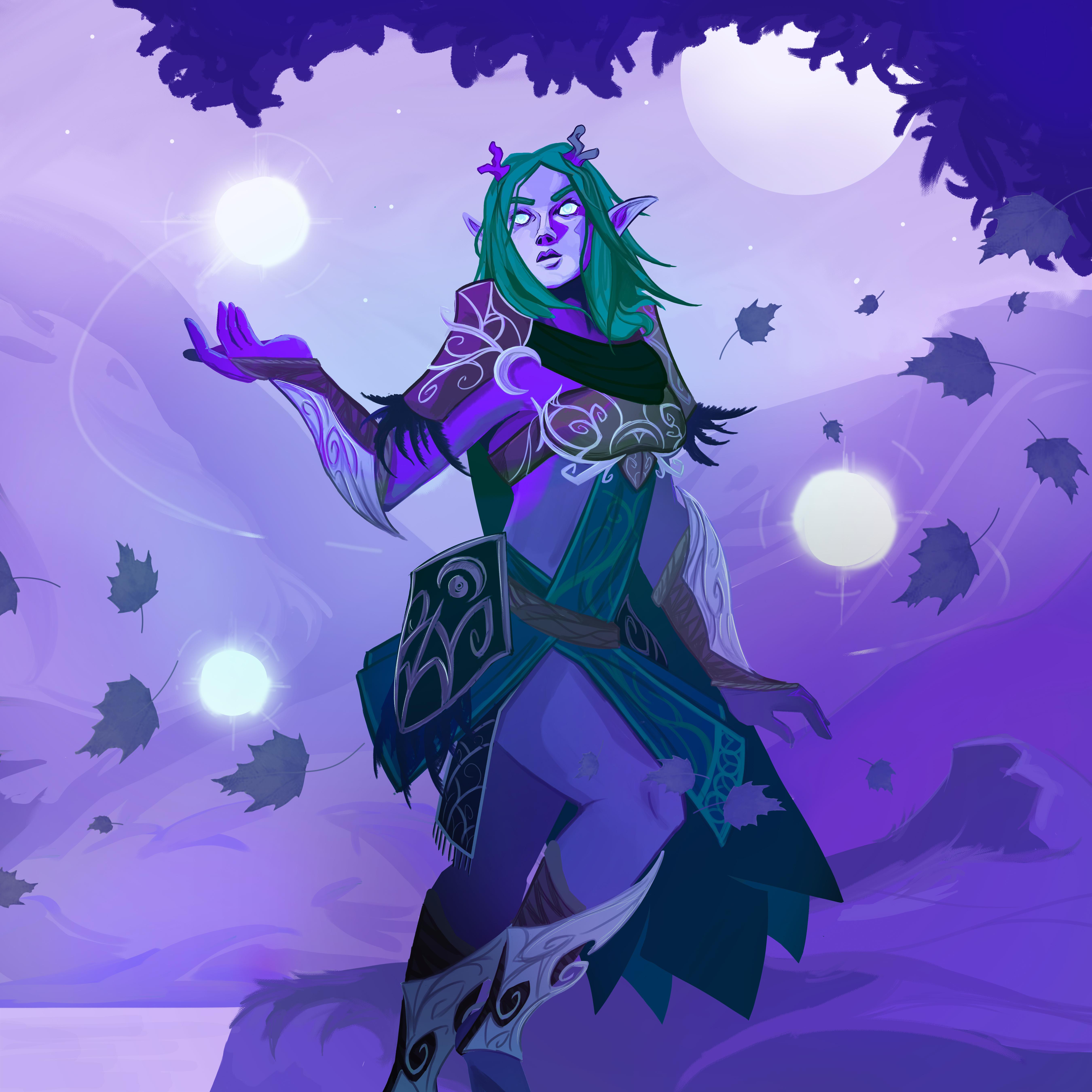 Finished painting my druid ☾ | Scrolller