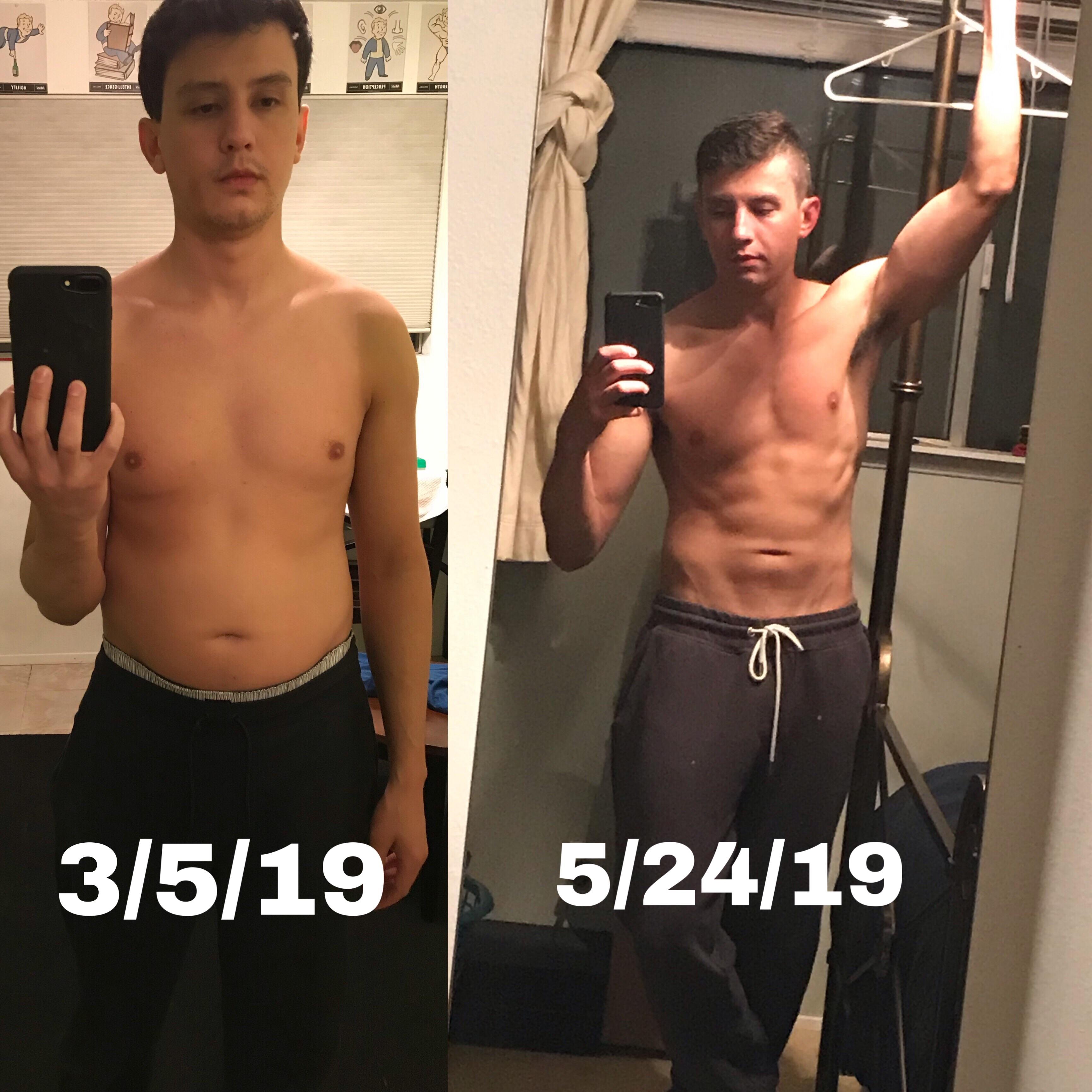 First before and after photo. Still a ton more work to go but I feel ...