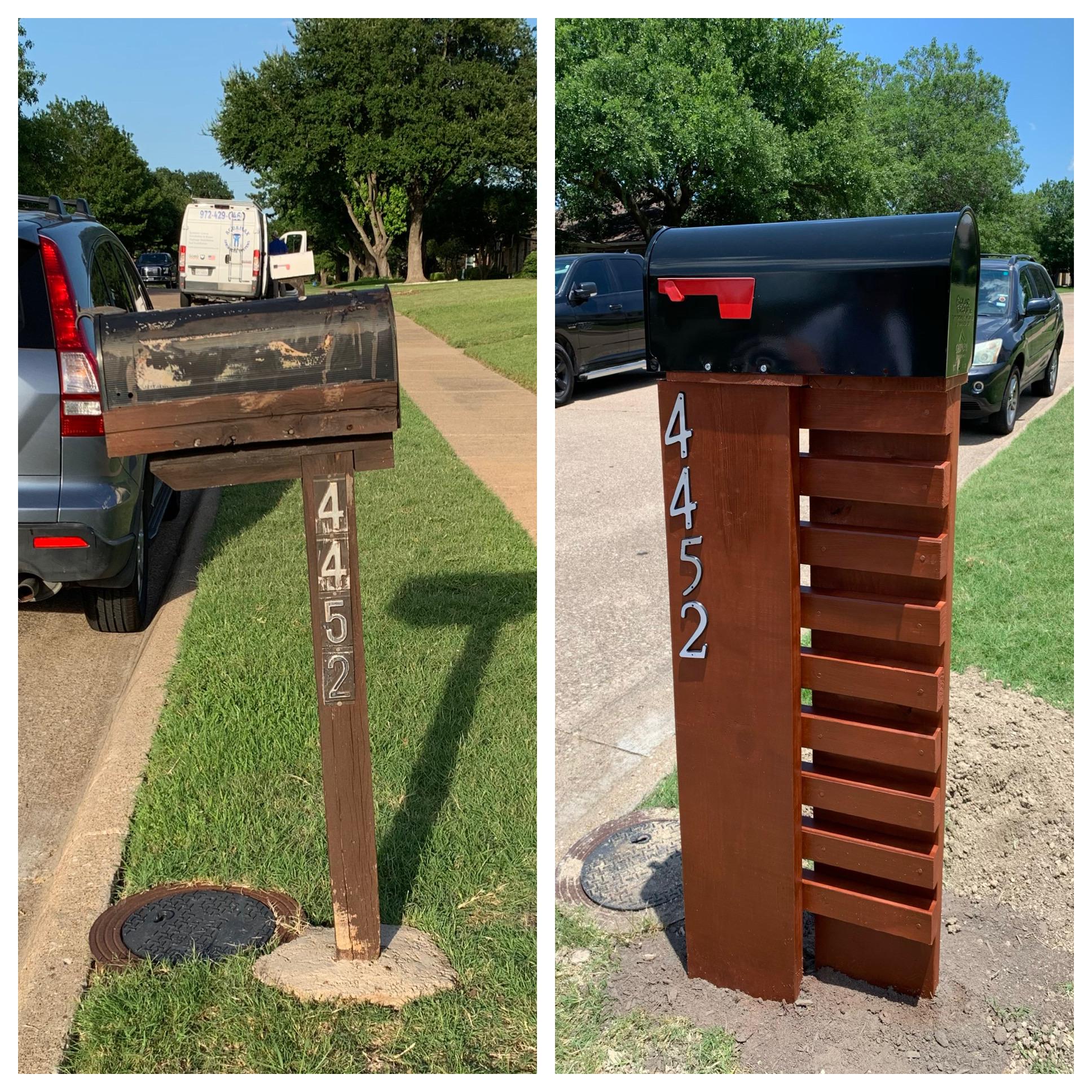 First ever woodworking project: upgrading my mom’s 17 year old mailbox! | Scrolller