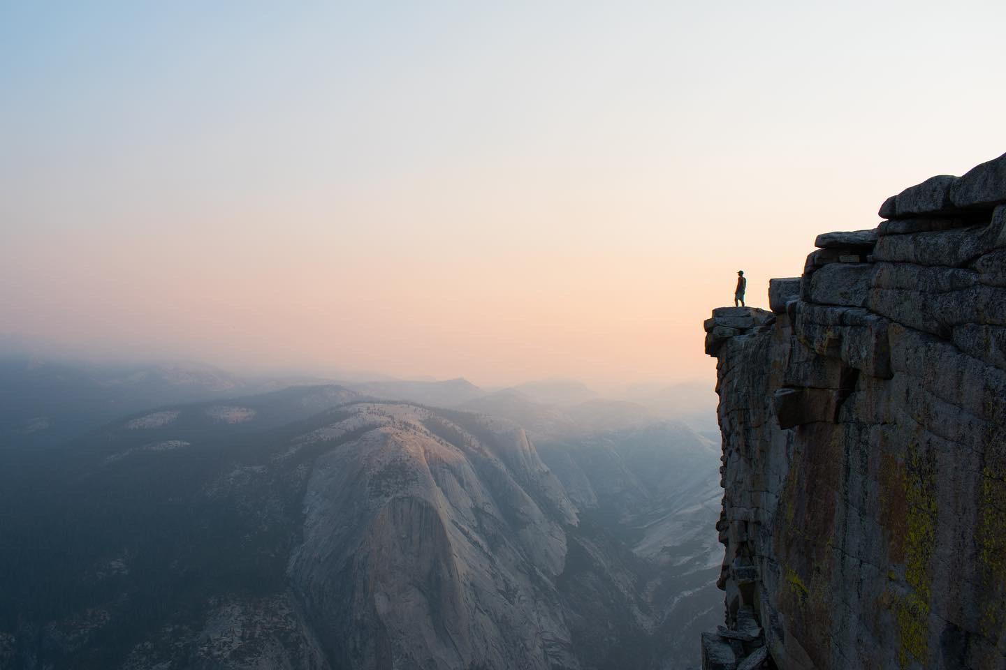 First light, Half Dome | Scrolller