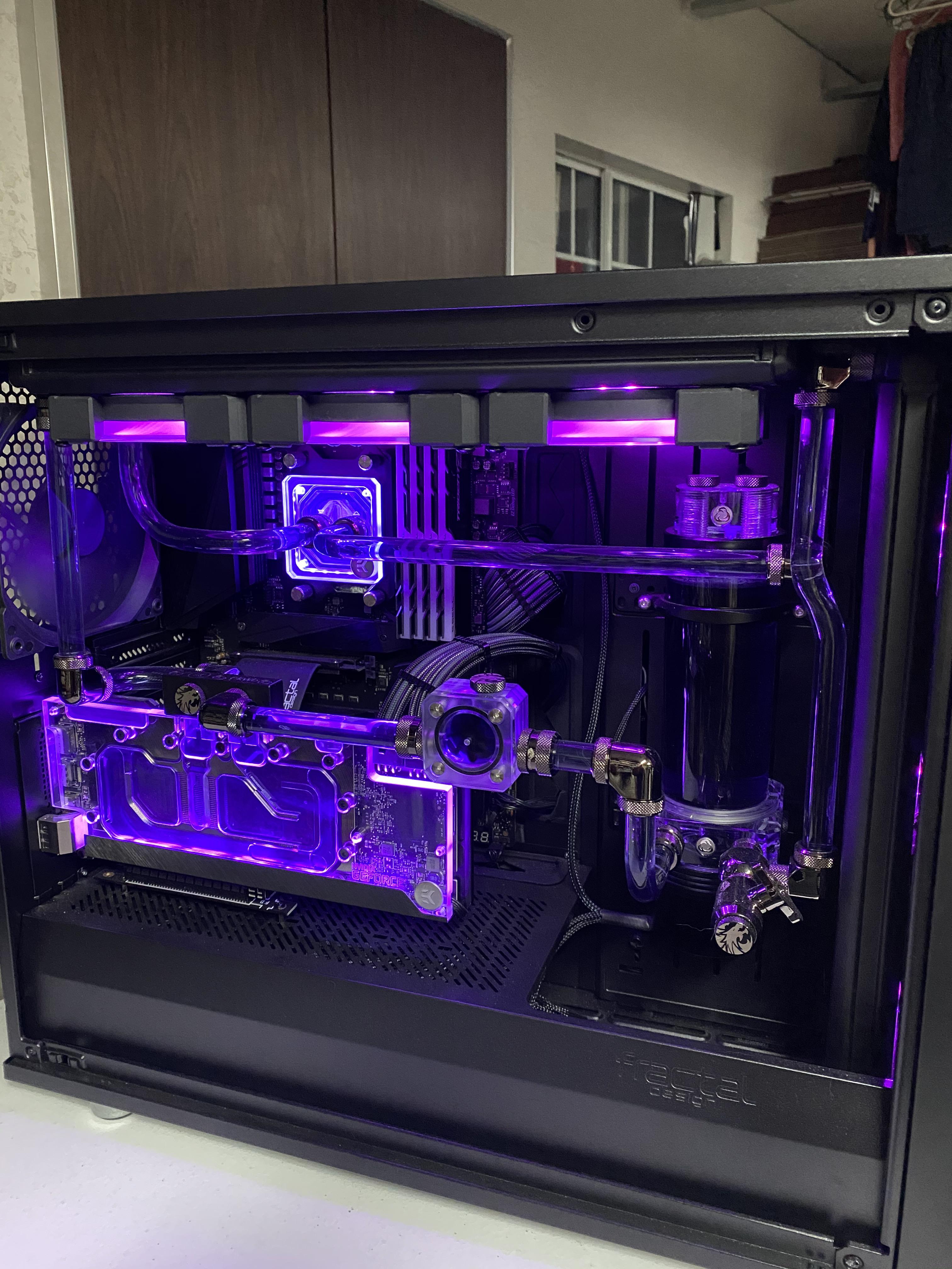 First Liquid Build. Hard Tubes Meshify S2 | Scrolller