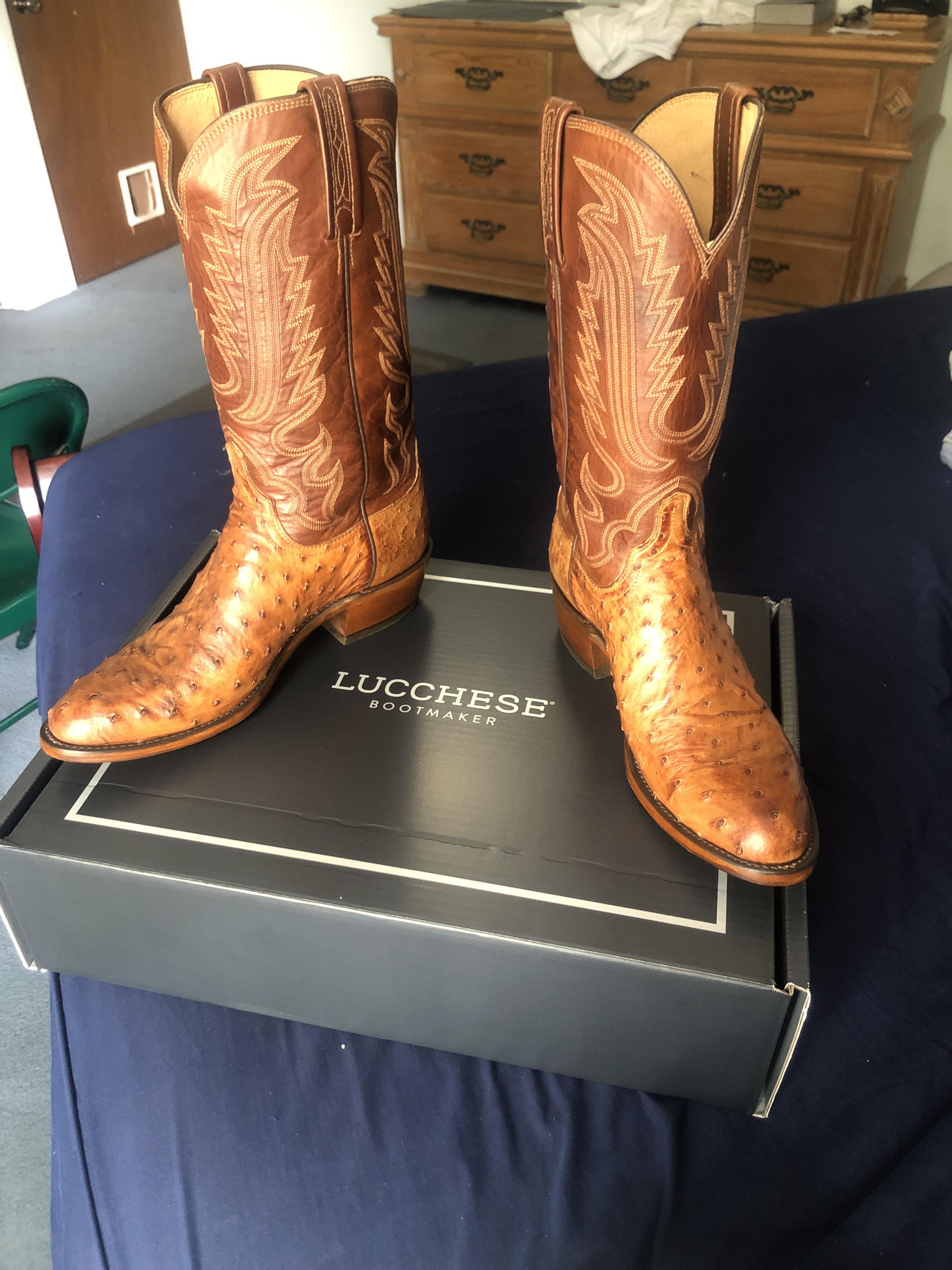 First pair of ostrich skin!!! | Scrolller